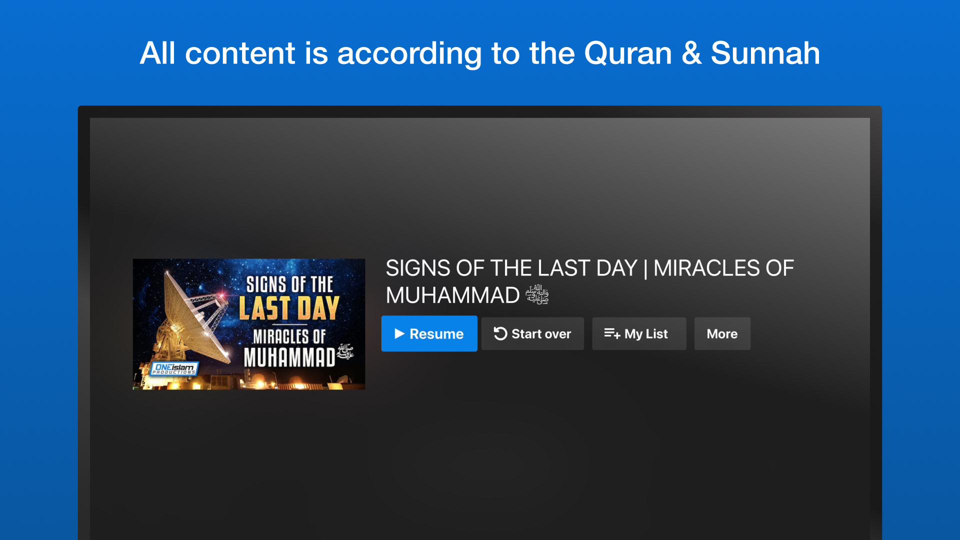 One Islam TV - App on Amazon Appstore