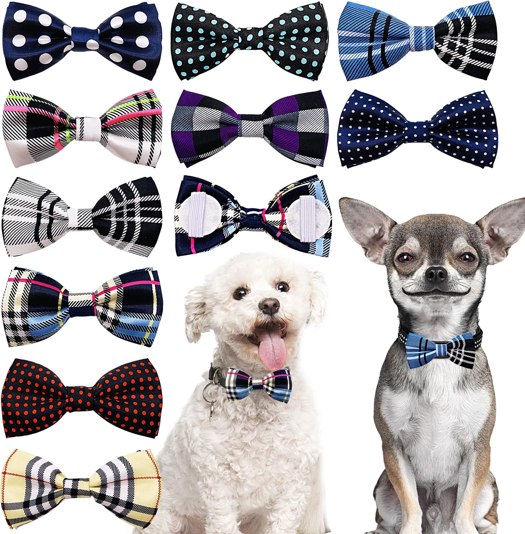 Amazon.com : Amajiji Formal Dog Bow Ties for Medium & Large Dogs (D114 ...