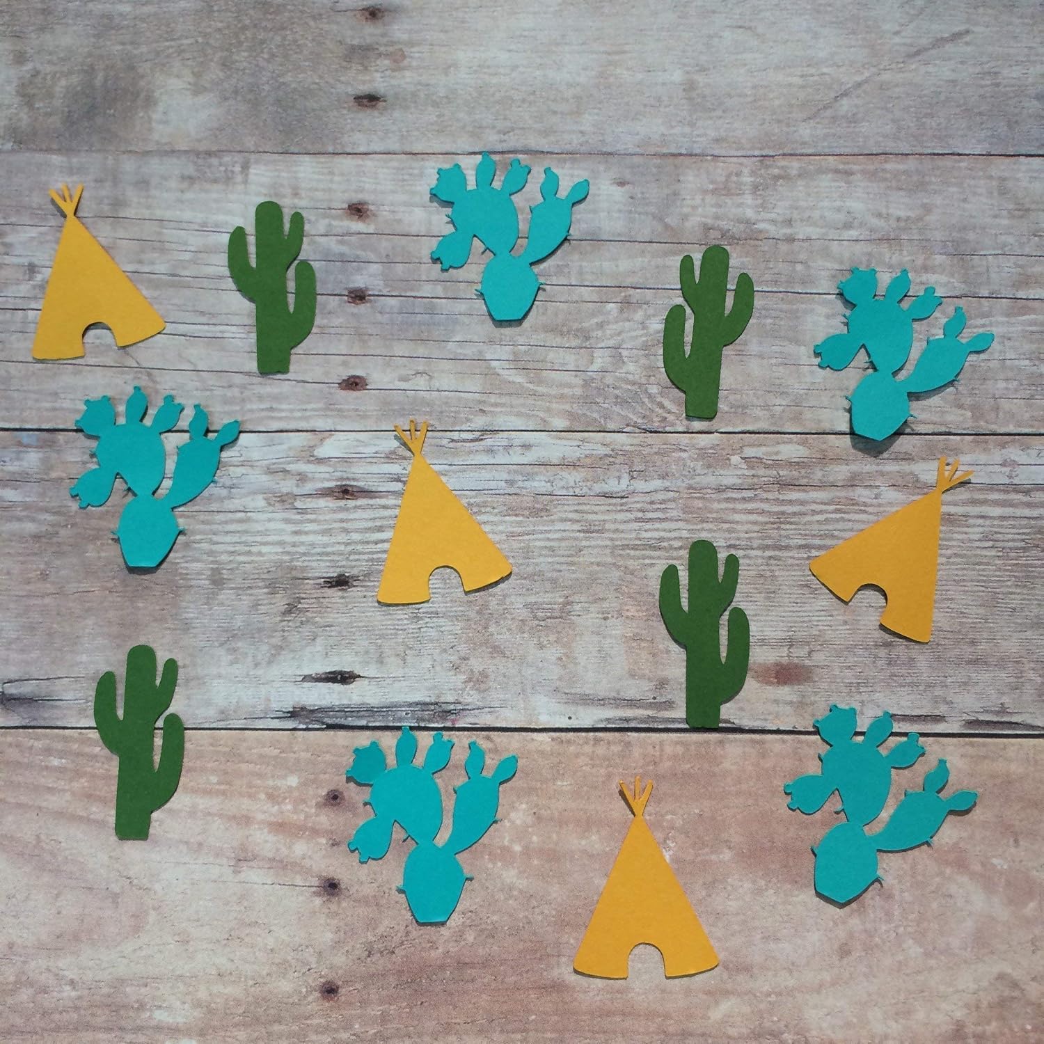 Amazon.com: 1in Succulent Confetti Set, Cactus Confetti, Tepee Confetti ...