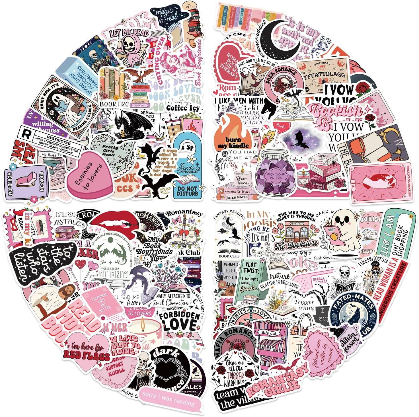 Amazon.com: 200 PCS Book Stickers for Kindle, Holographic Bookish ...