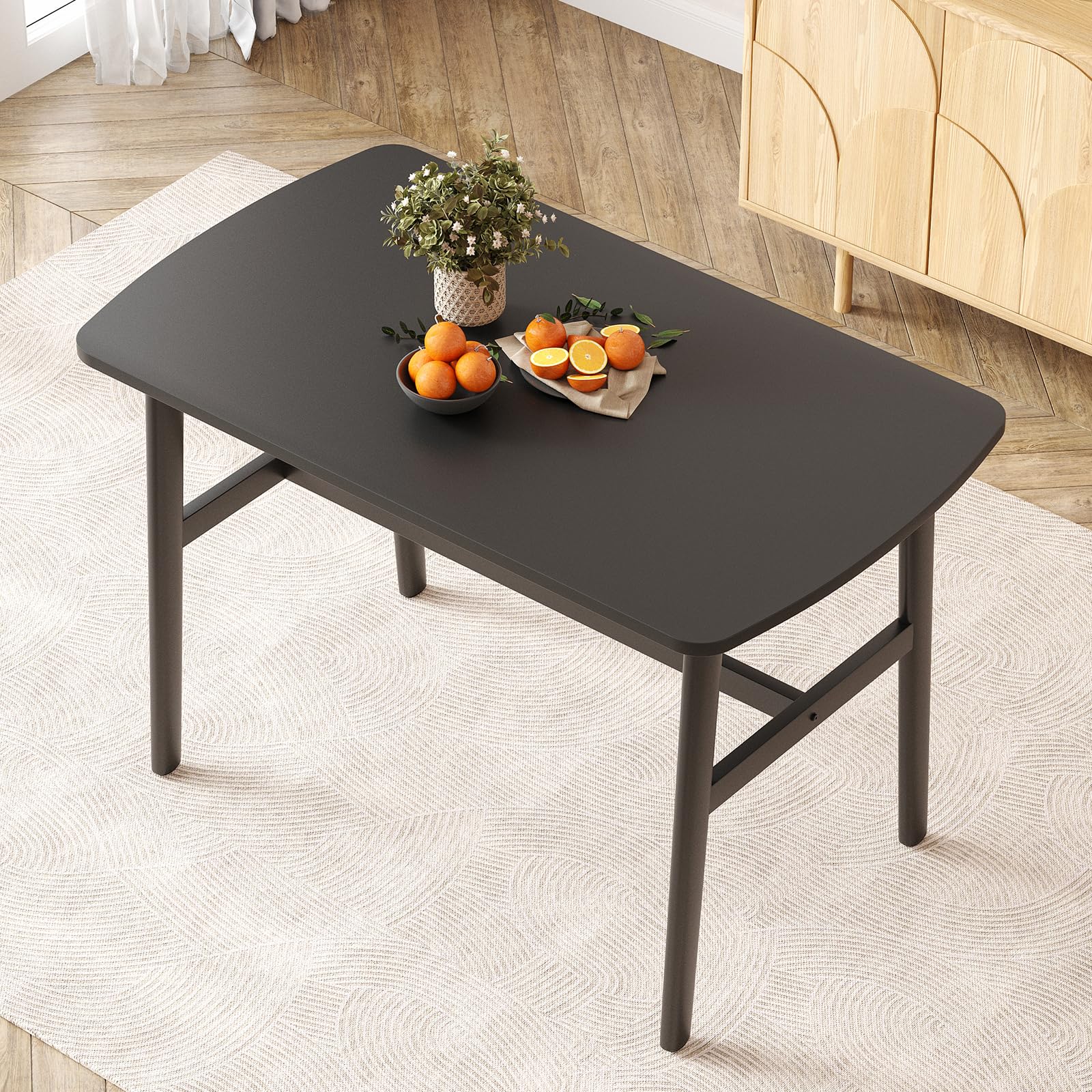 Amazon.com - STARY 47.2" Rectangular Dining Table Seats Up to 4-6 ...