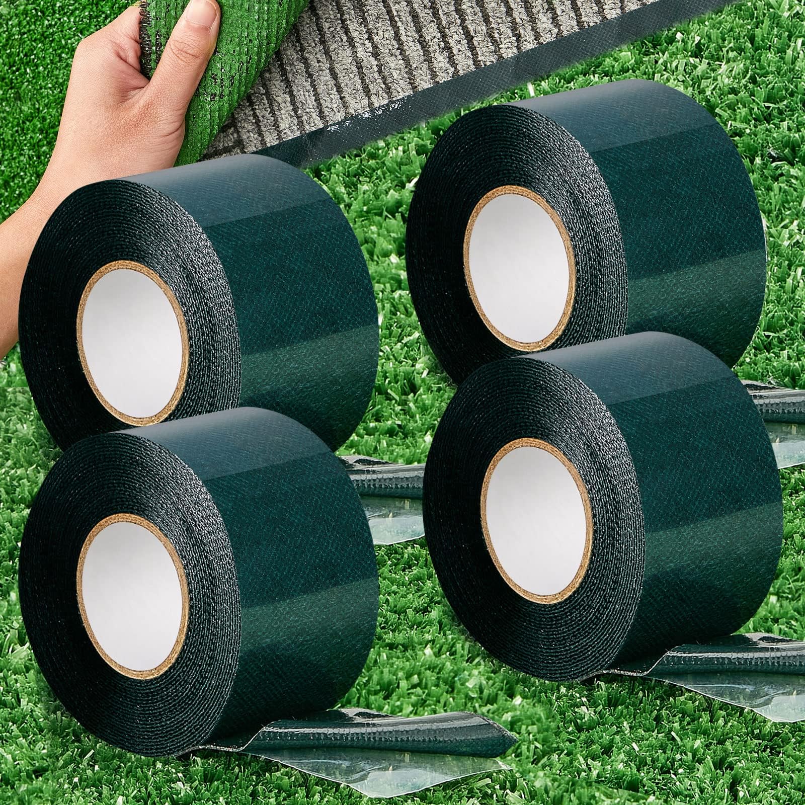 Amazon.com: 2 in x 16.5 ft Double Sided Turf Tape Artificial Grass Tape ...