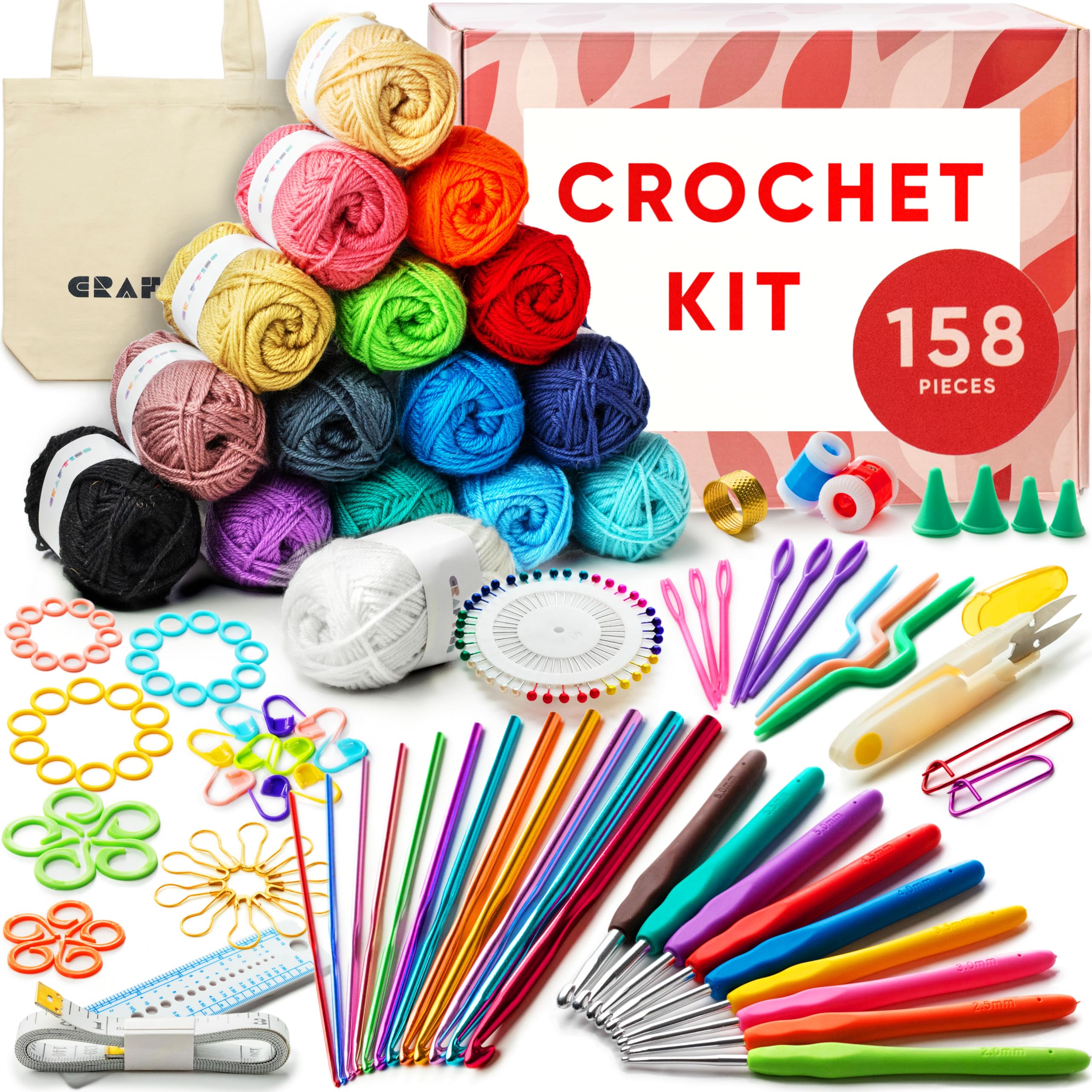 Snapklik.com : Crochet Kit For Beginners Adults And Kids - Beginner ...