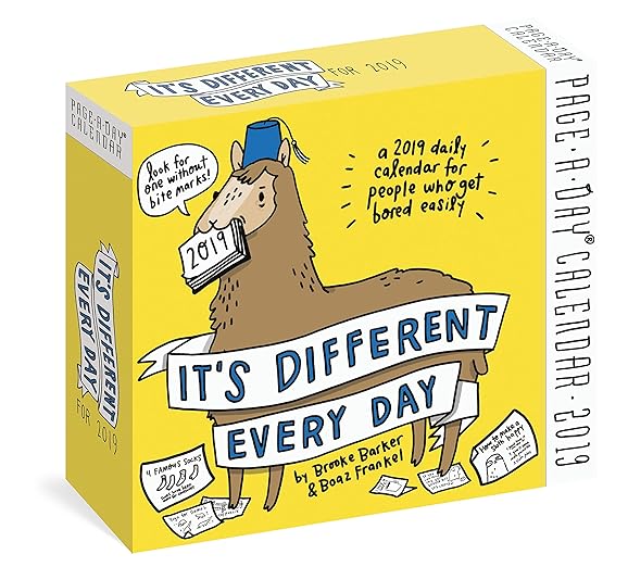 It's Different Every Day 2019 Calendar: Barker, Brooke, Frankel, Boaz ...