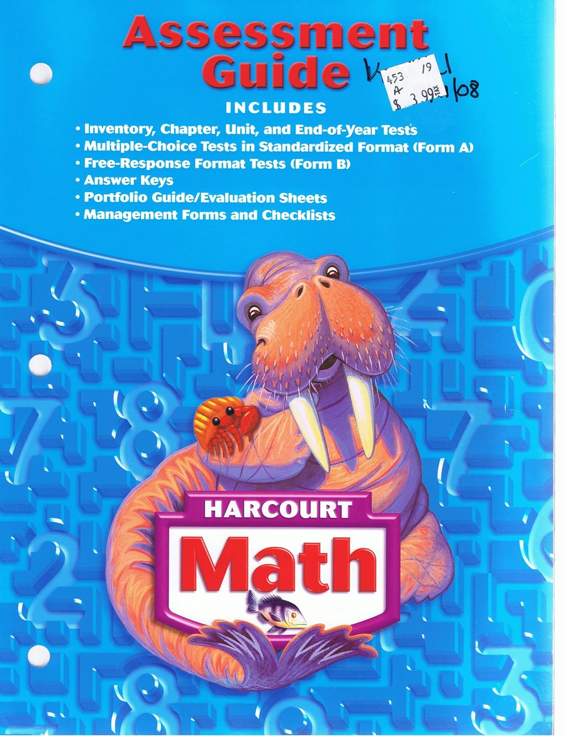 Harcourt Math: Assessment Guide, Grade 3: Harcourt: 9780153365393: Amazon.com: Books