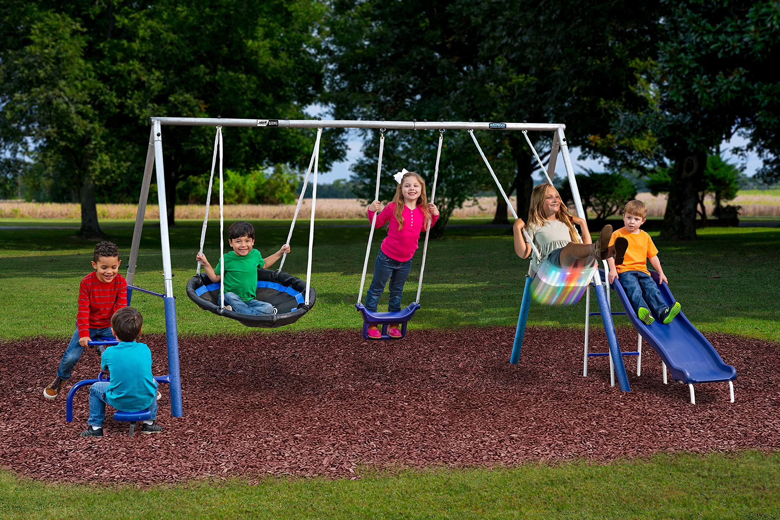 Buy XDP Recreation G Series A-Frame Surf N Swingin Plus Steel Outdoor ...