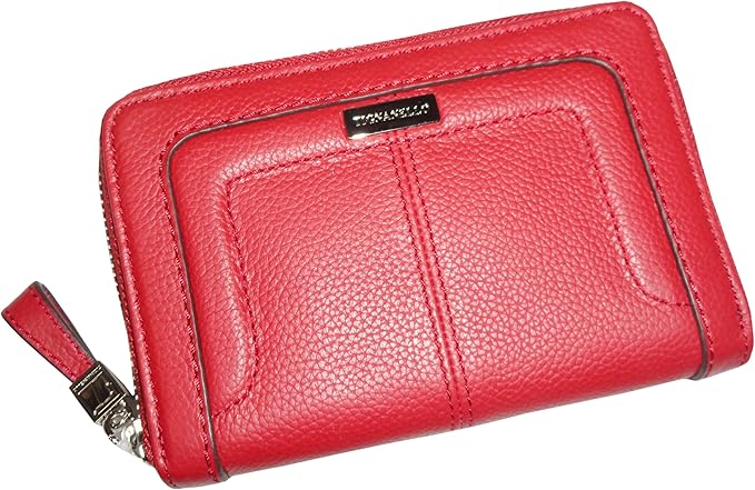 Amazon.com: Tignanello Womens Zip Around Leather SmartPhone Wallet Red ...