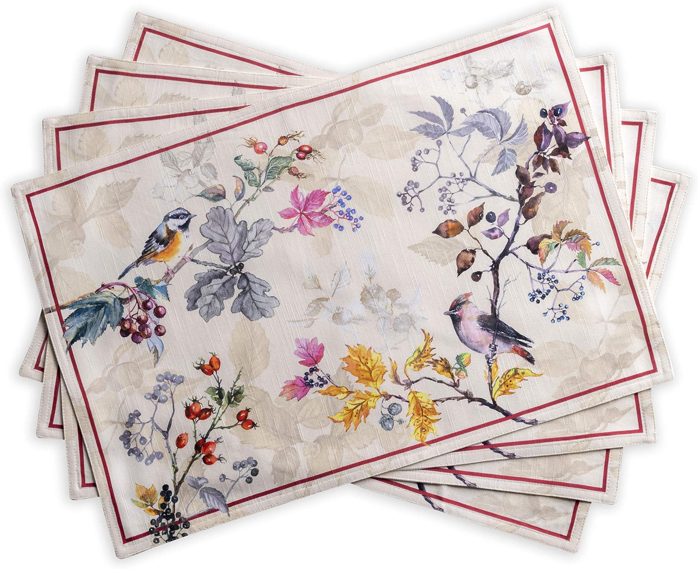 Amazon.com: GICHUGI Dragonfly Place Mats Set - Set of 4 Spring ...