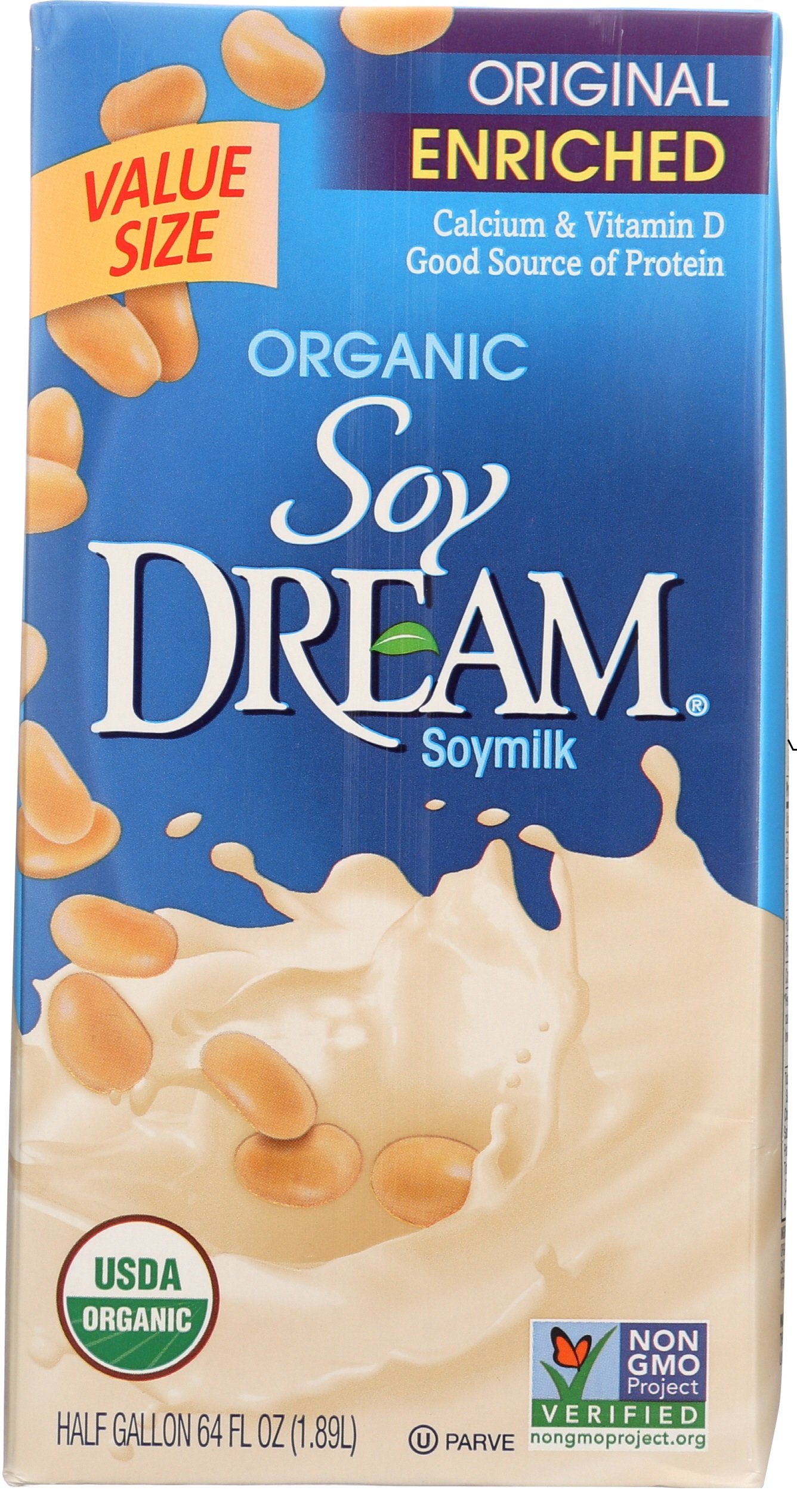 Snapklik.com : SOY DREAM Enriched Original Organic Soymilk, 64 Fluid Ounce
