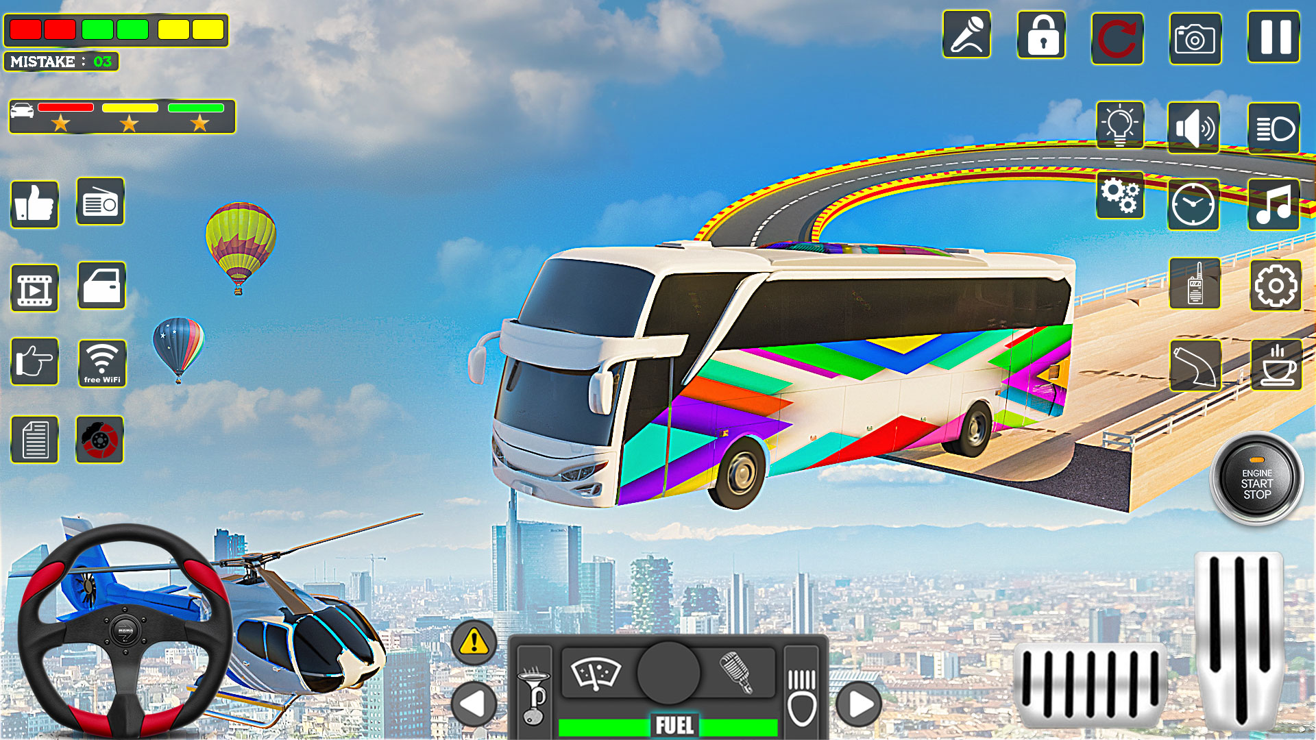 Mega Ramp Coach Bus Stunt Driving Bus Simulator Coach Games Bus Games ...
