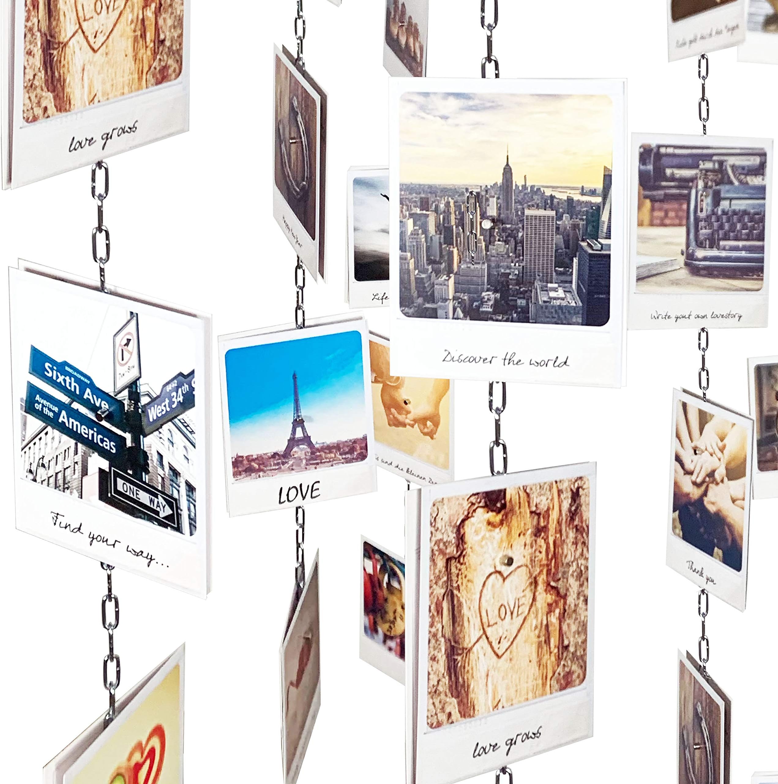 Amazon.de: LeTOMA – Fotoseil mit bunten Metall-Klammern - 2x80 cm ...