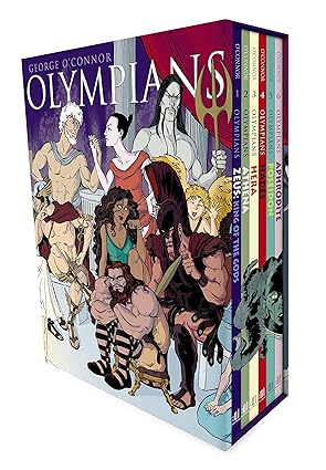 Olympians Boxed Set Books 1-6: Zeus, Athena, Hera, Hades, Poseidon ...