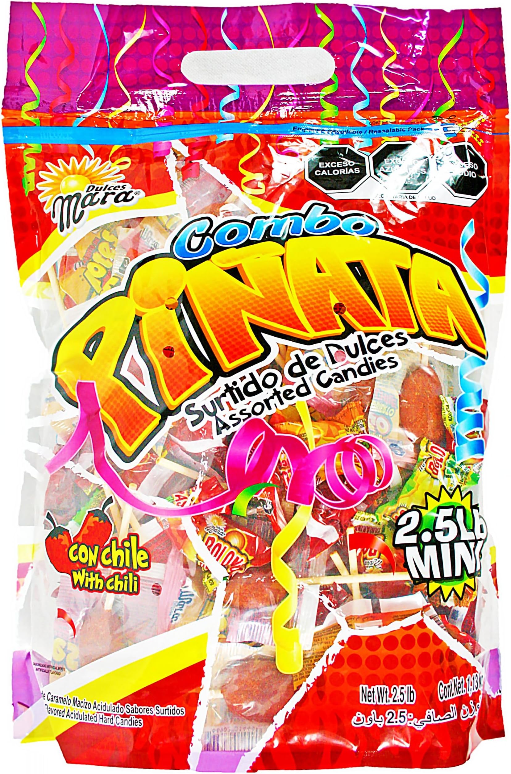 Amazon.com : Dulces Mara Combo Pinata Assorted Flavor Candies With ...