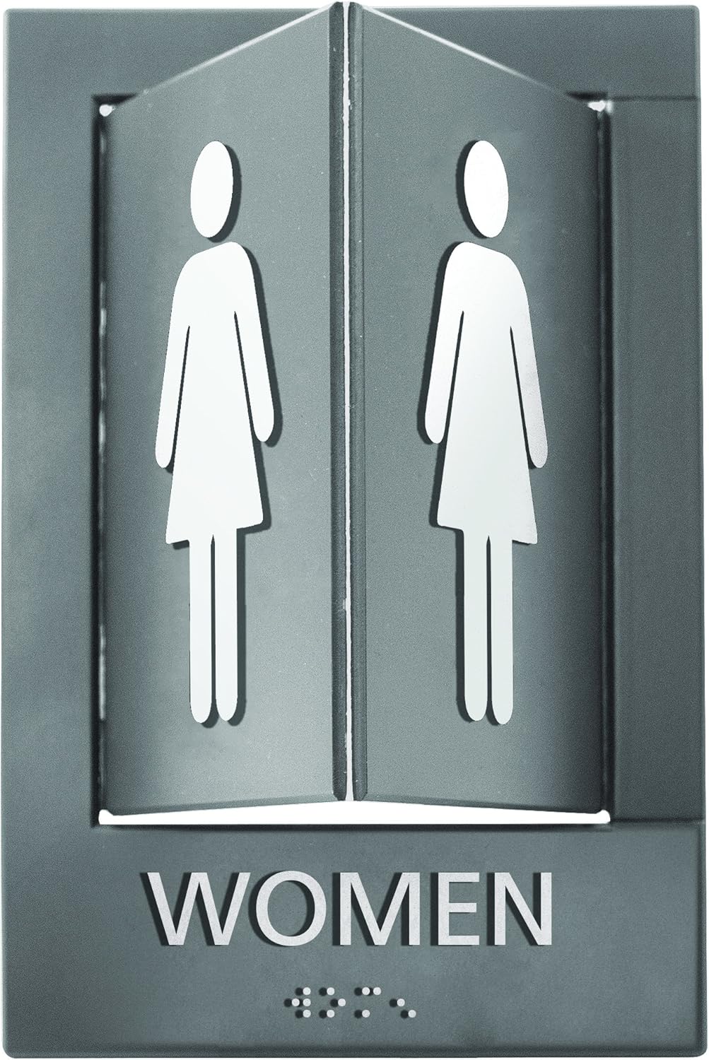 Amazon.com : Advantus Pop-Out ADA Signs, 6 x 9 Inches, Gray/White ...