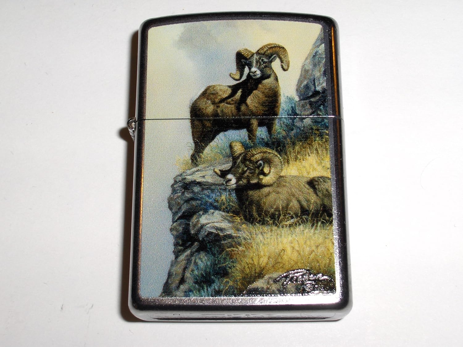 Amazon.com: Zippo Linda Picken Collection Two Big Horn Sheep Lighter ...