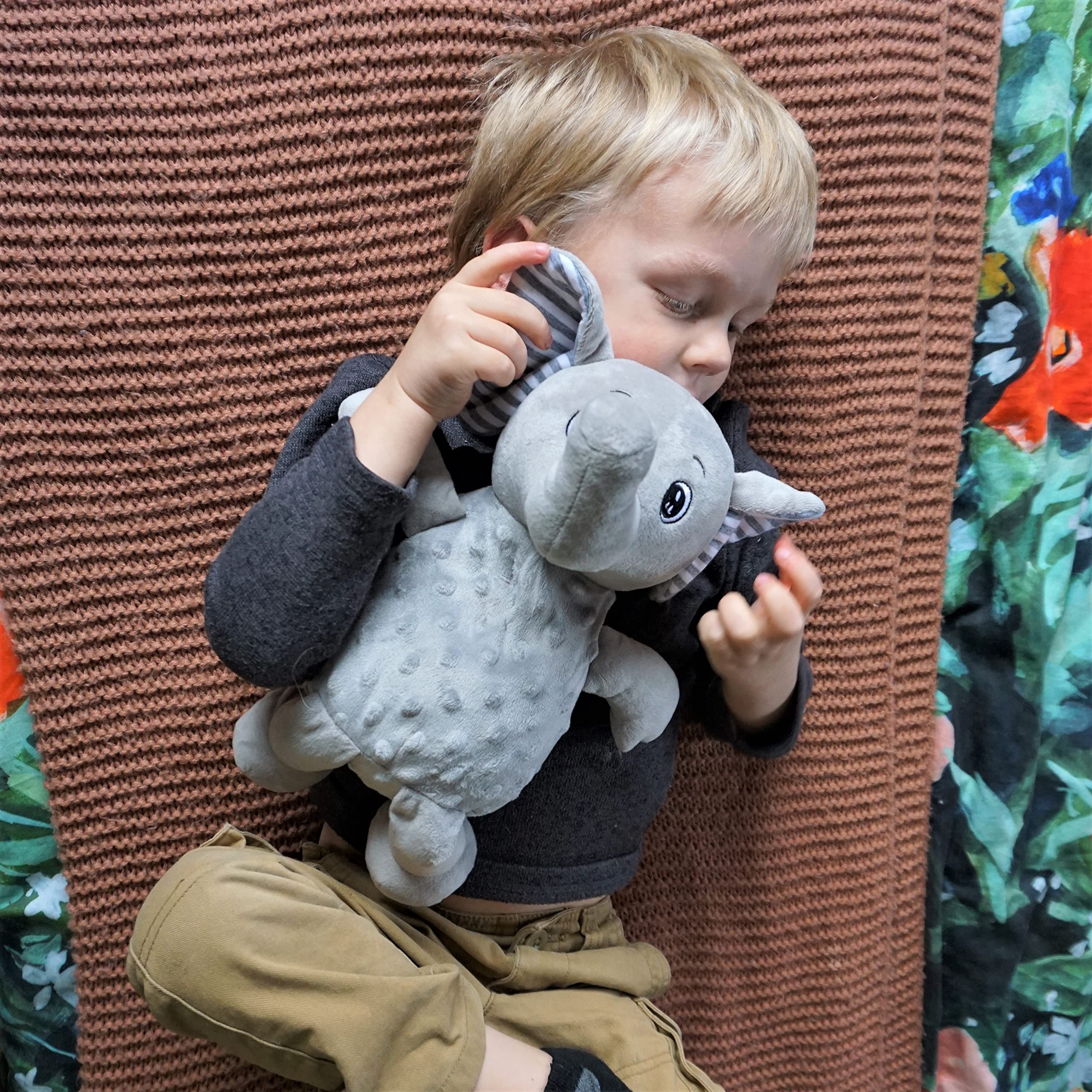 Snapklik.com : SENSORY4U Weighted Stuffed Animal Elephant Plush Toy