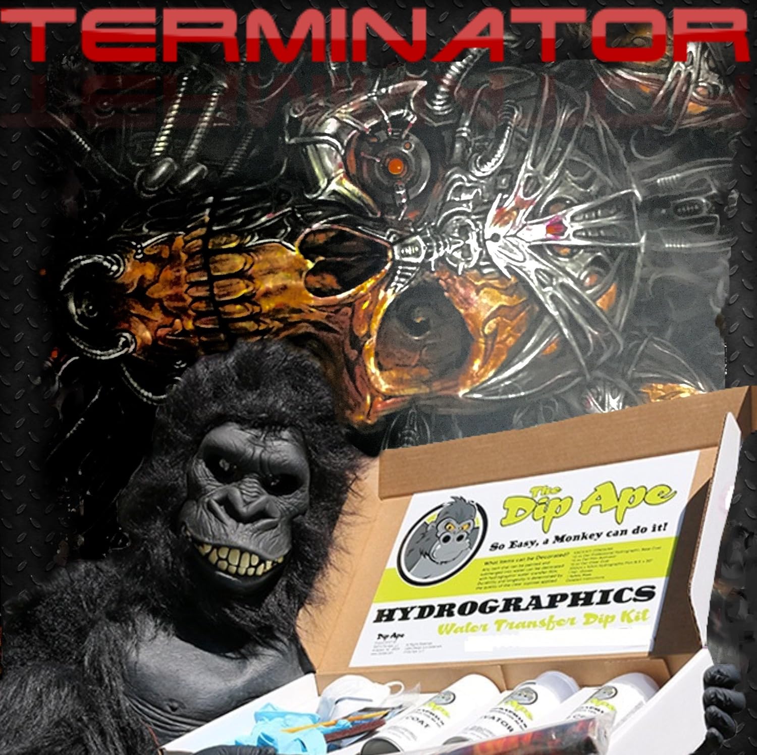 Amazon.com: Dip Ape Terminator Skulls Hydrographic Water Transfer Hydro ...