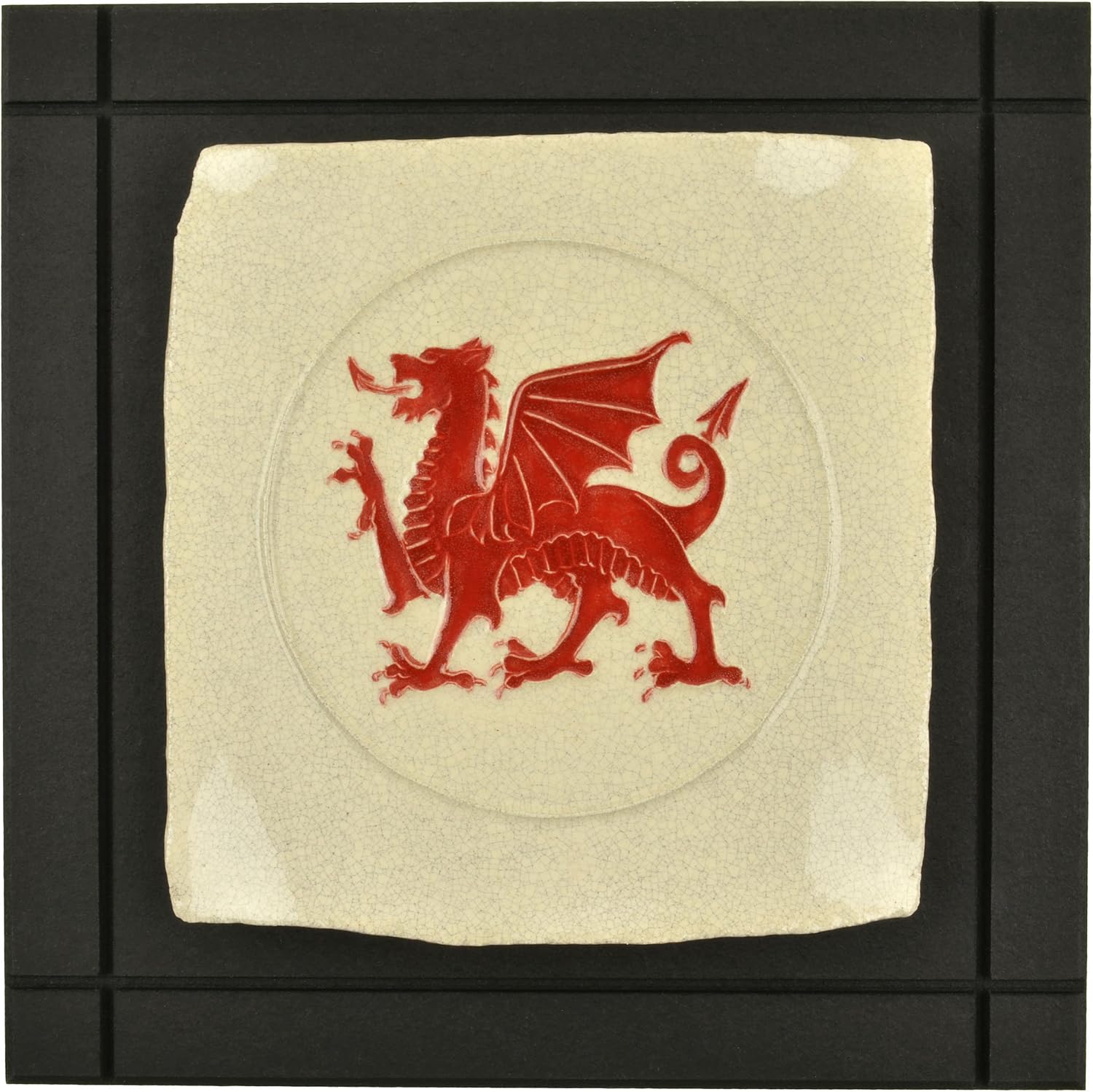 Amazon.com: Wild Rose Pottery CP14 Welsh Dragon Celtic Art Tile ...
