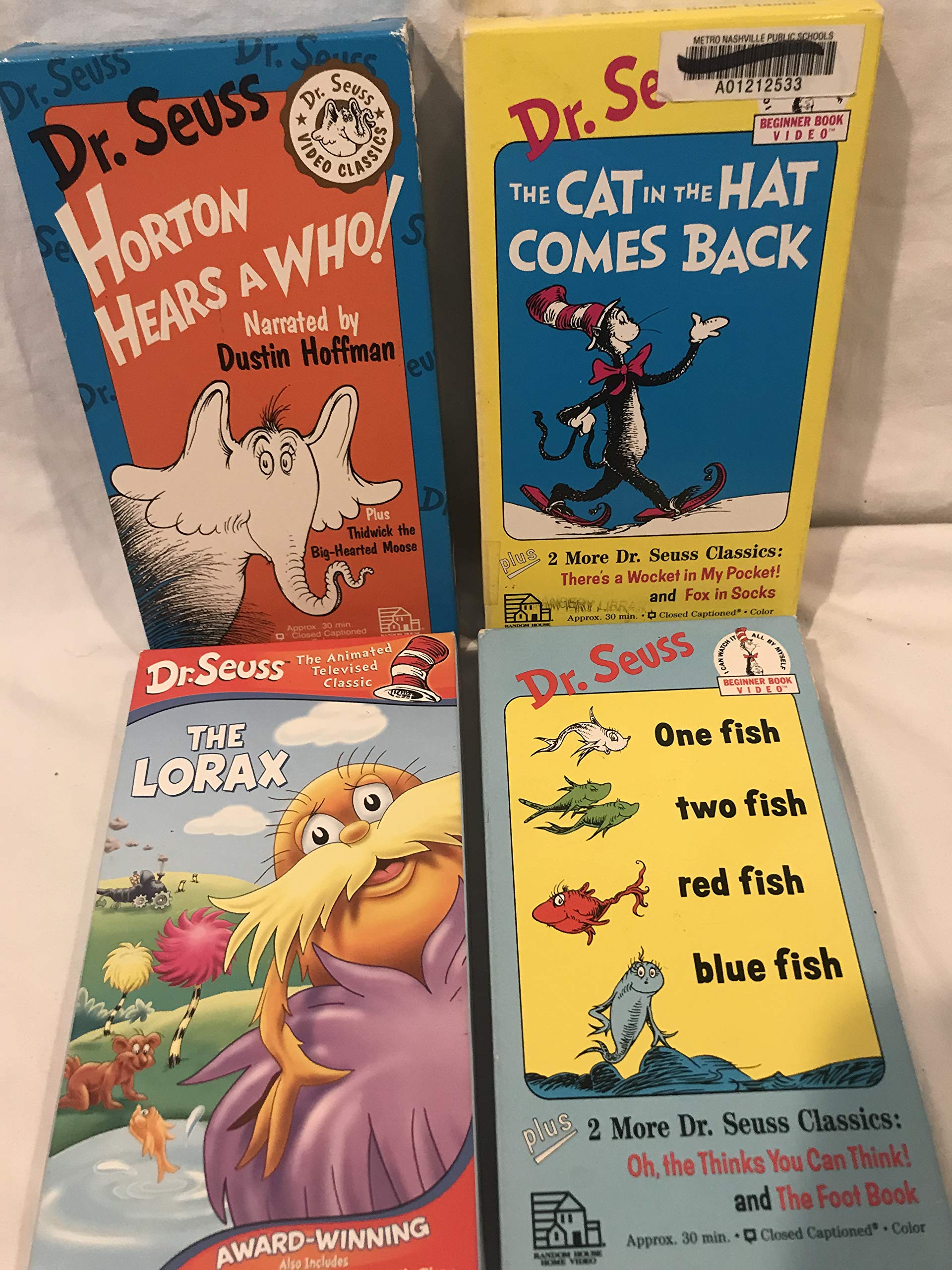 Set Of 4 Childrens Vhs Childrens Vhs Set Lorax Vhs | Desertcart KSA