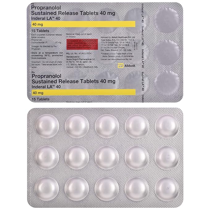 Inderal LA 40 - Strip of 15 Tablets : Amazon.in: Health & Personal Care