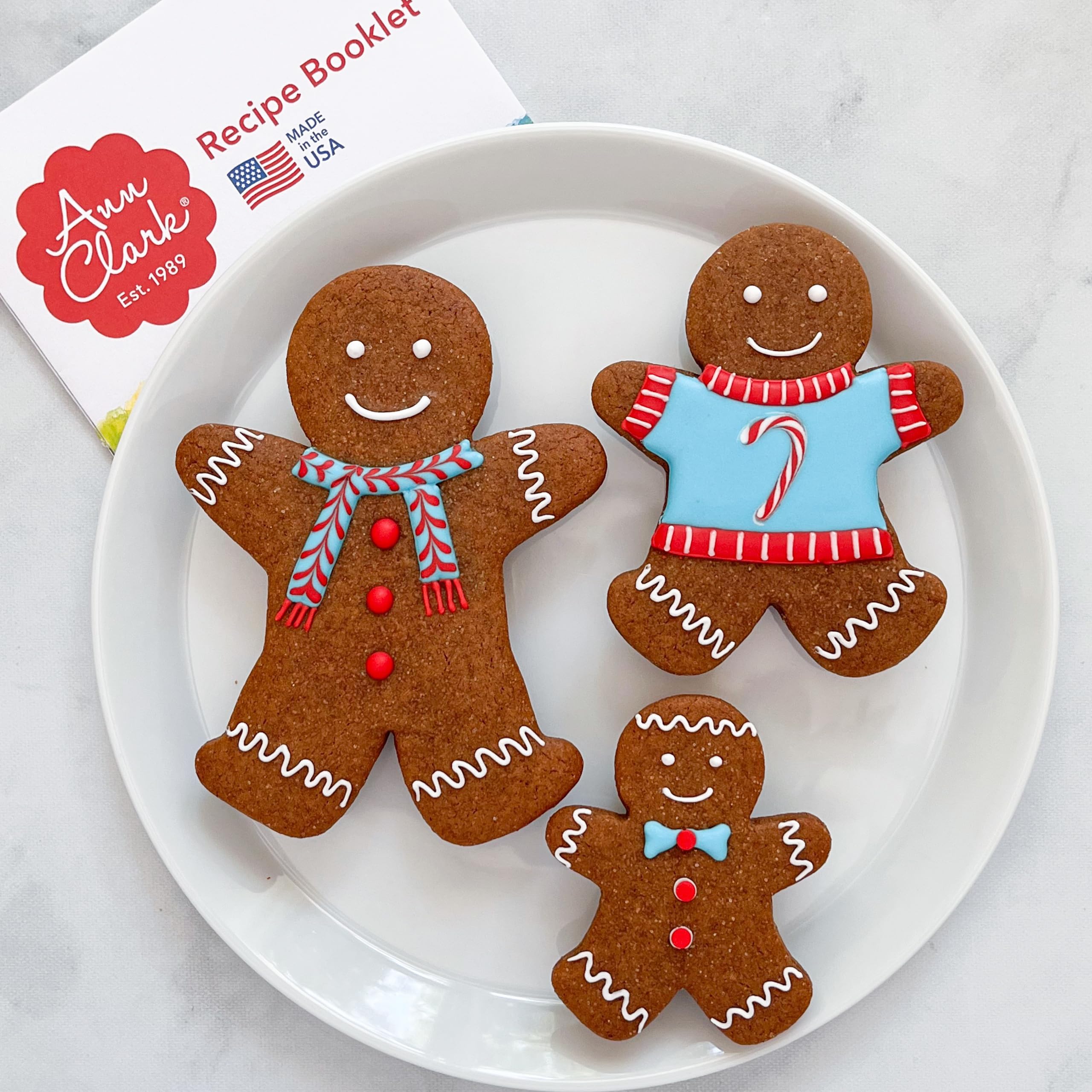 Gingerbread Man Cookier Cutters 5-Piece Happy Gingerbread Man Cookie ...