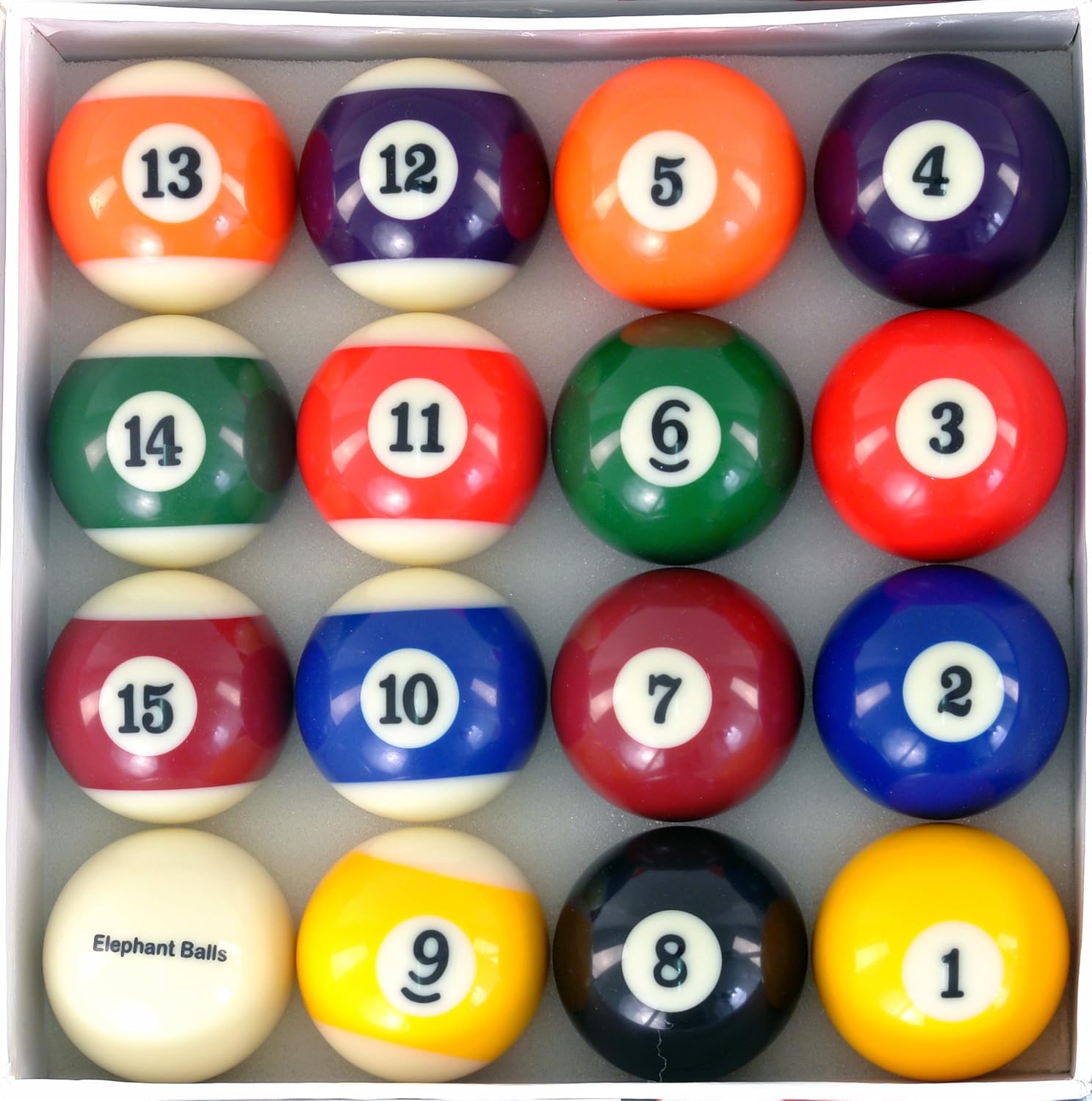 Amazon.com : McDermott Elephant Traditional Series Billiard Balls ...