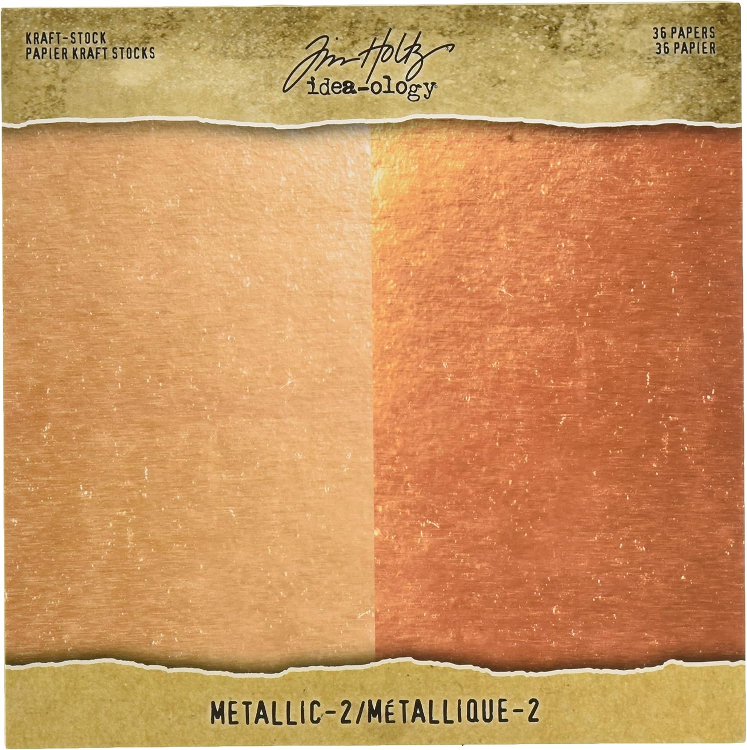 Amazon.com: Tim Holtz, Advantus Kraft-Stock Mtllic 2 Rose Gold and ...