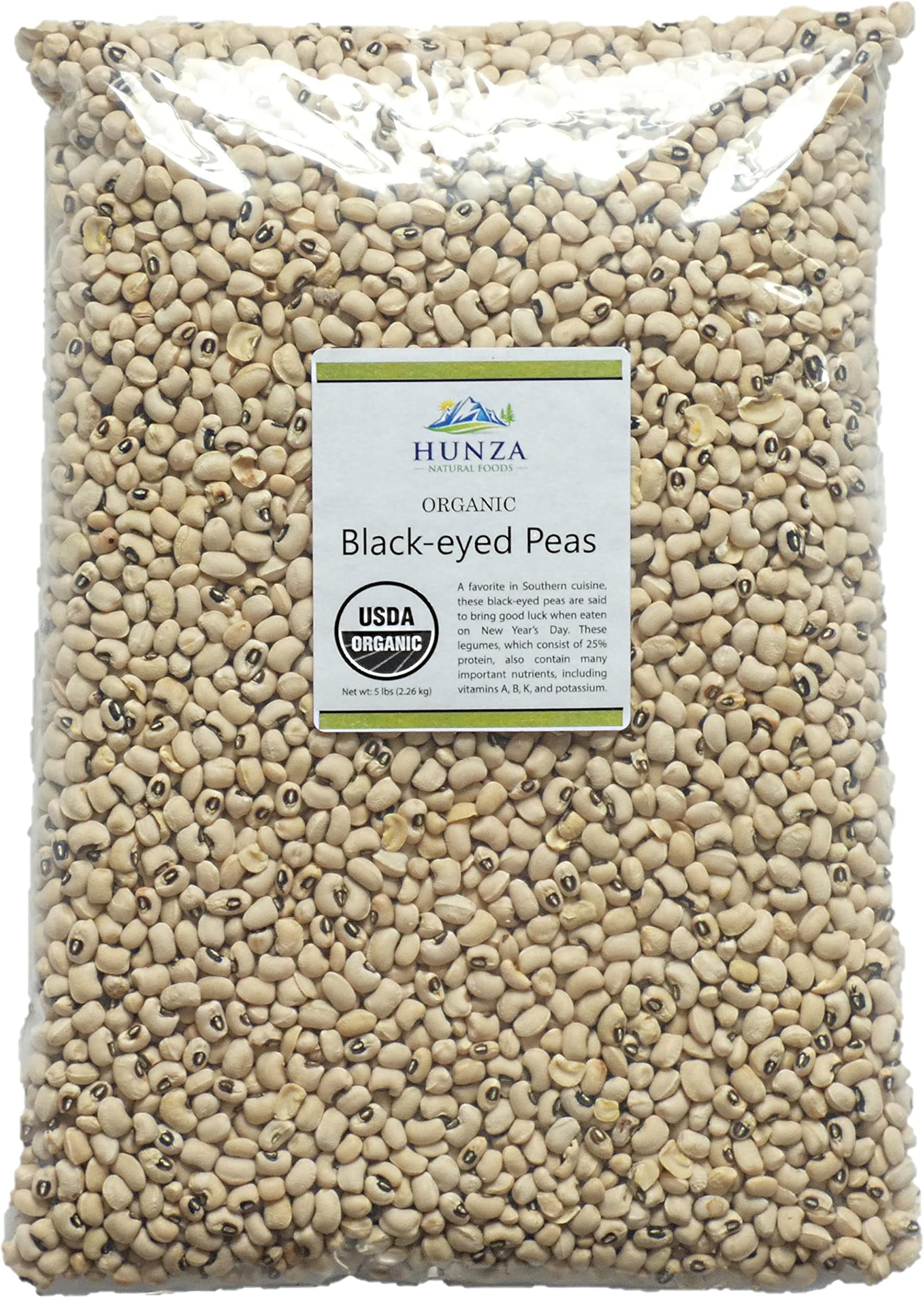 Amazon.com : Food to Live Organic Black-Eyed Peas, 3 Pounds Raw Dried ...