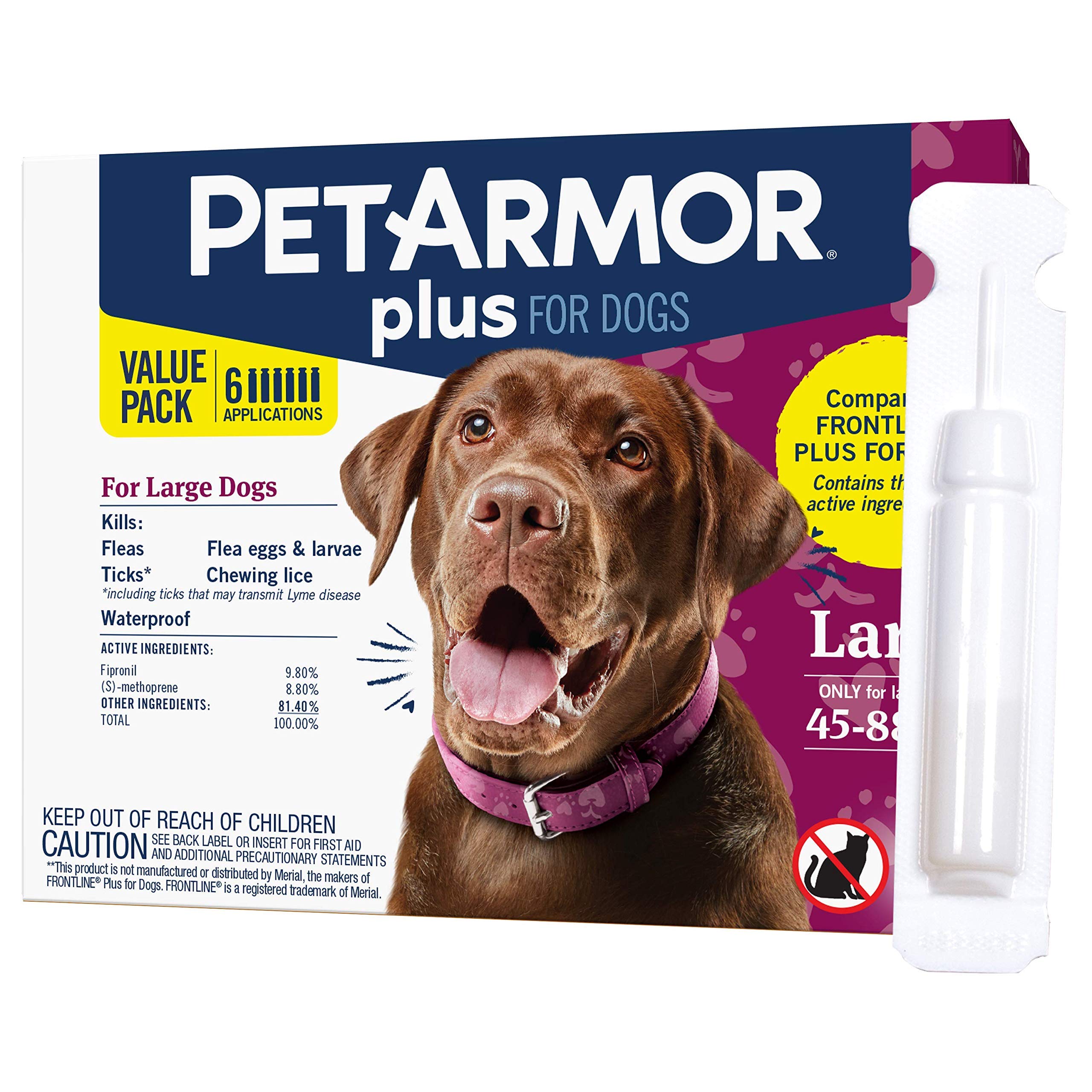 Buy PetArmor Plus Flea and Tick Prevention for Dogs, Dog Flea and Tick ...