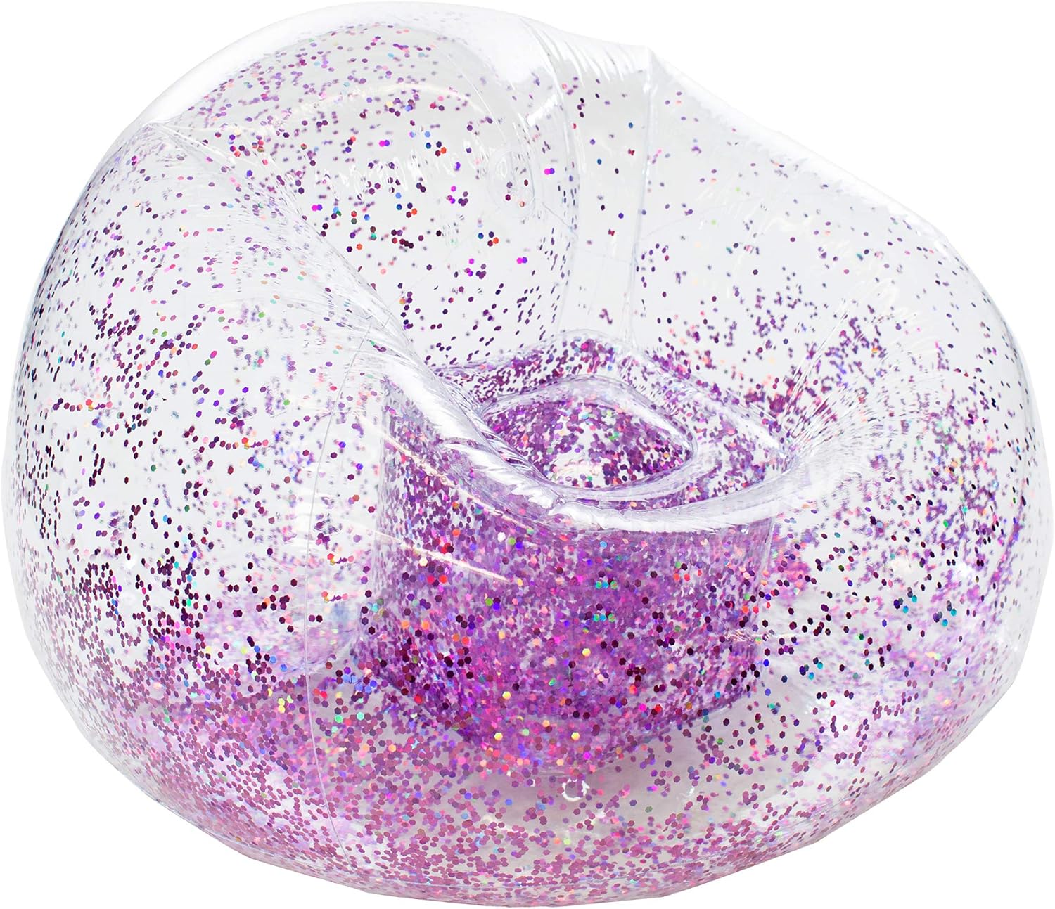 Amazon.com: Glitter BloChair Inflatable Pink Holographic Glitter Chair ...
