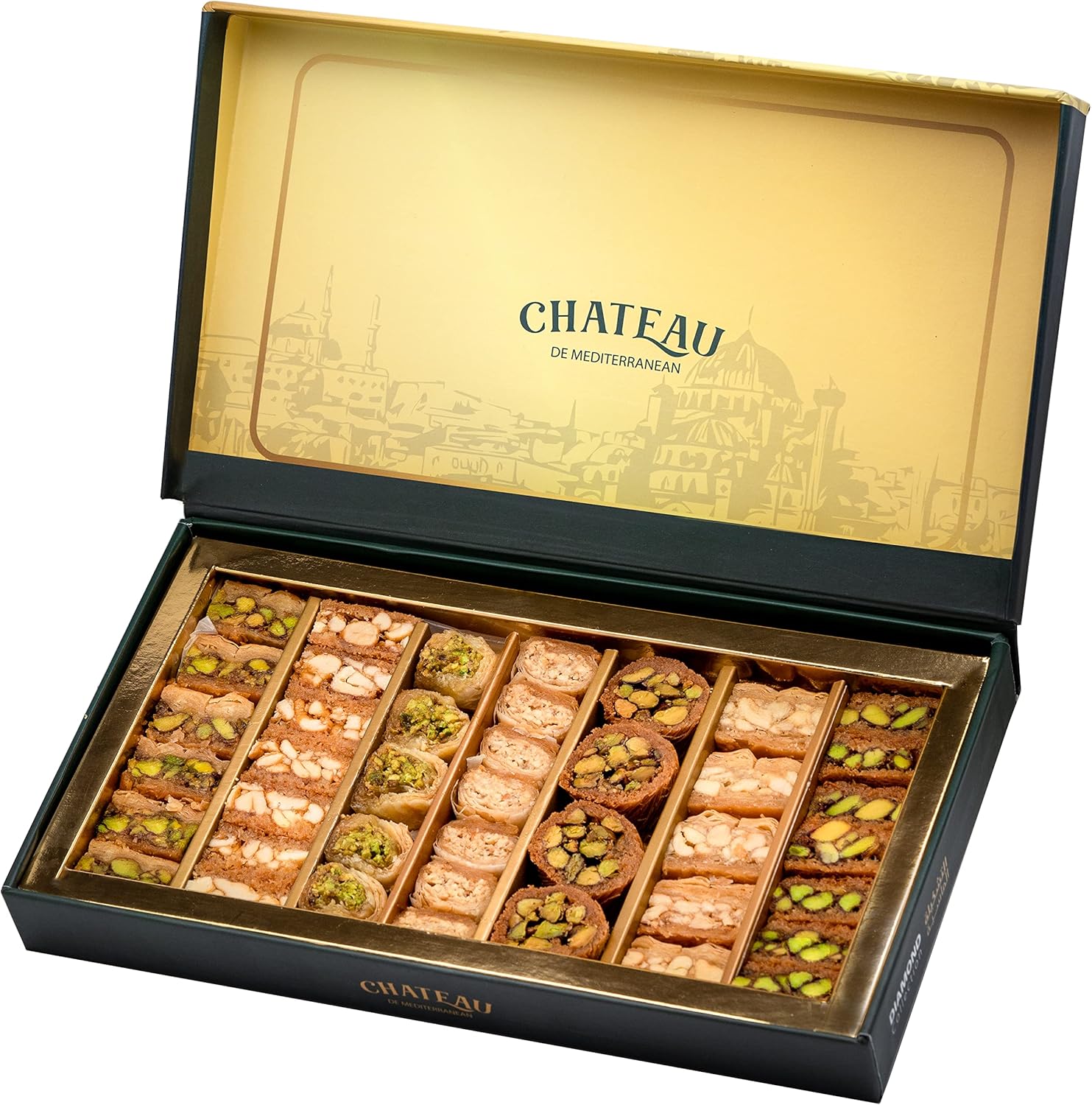 Mini Bitesize Baklava Assorted Arabian Baklawa 450g, Approximately 40 ...