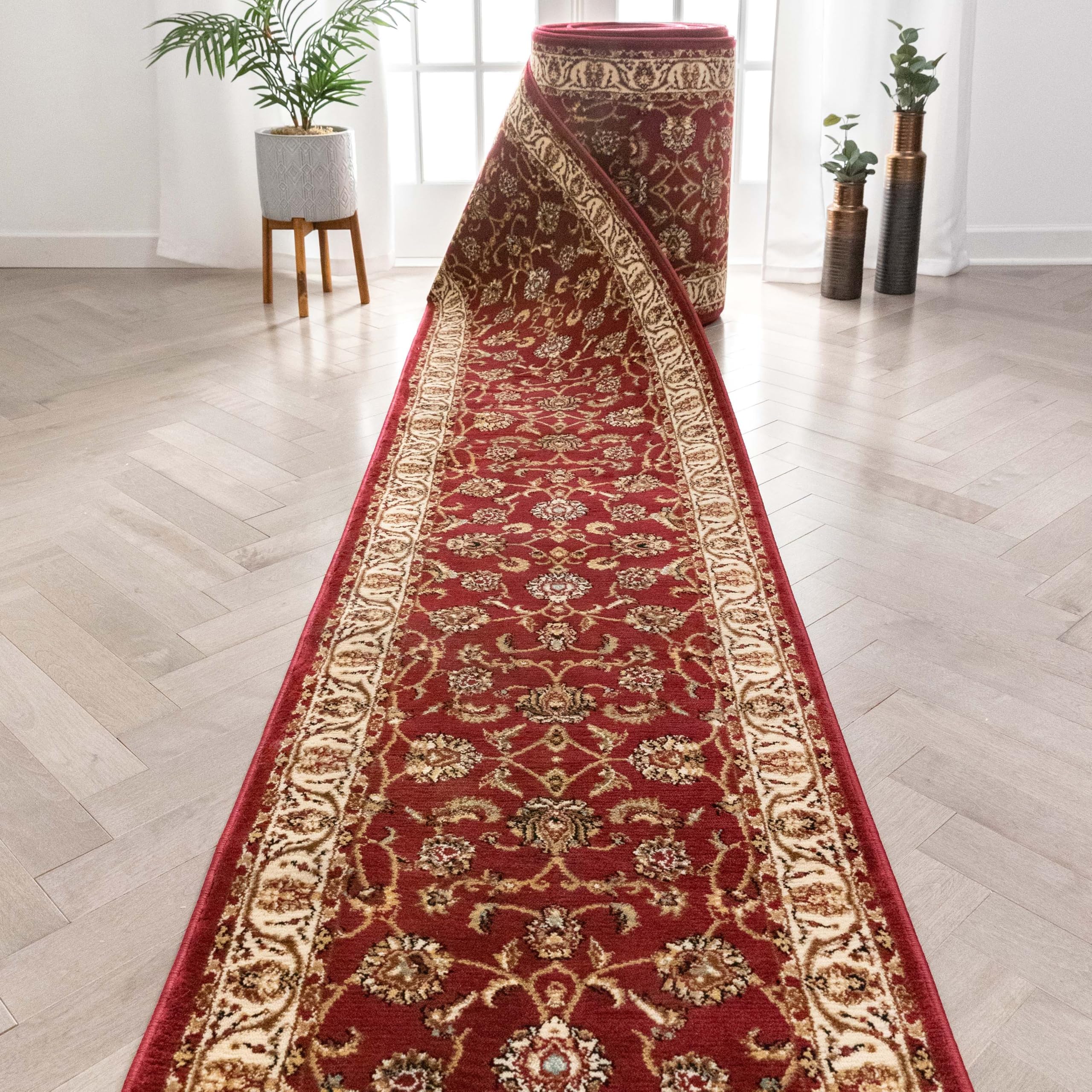 Amazon.com : Bellagio Traditional Area Rug Runner 32 Inch X 10 Feet ...