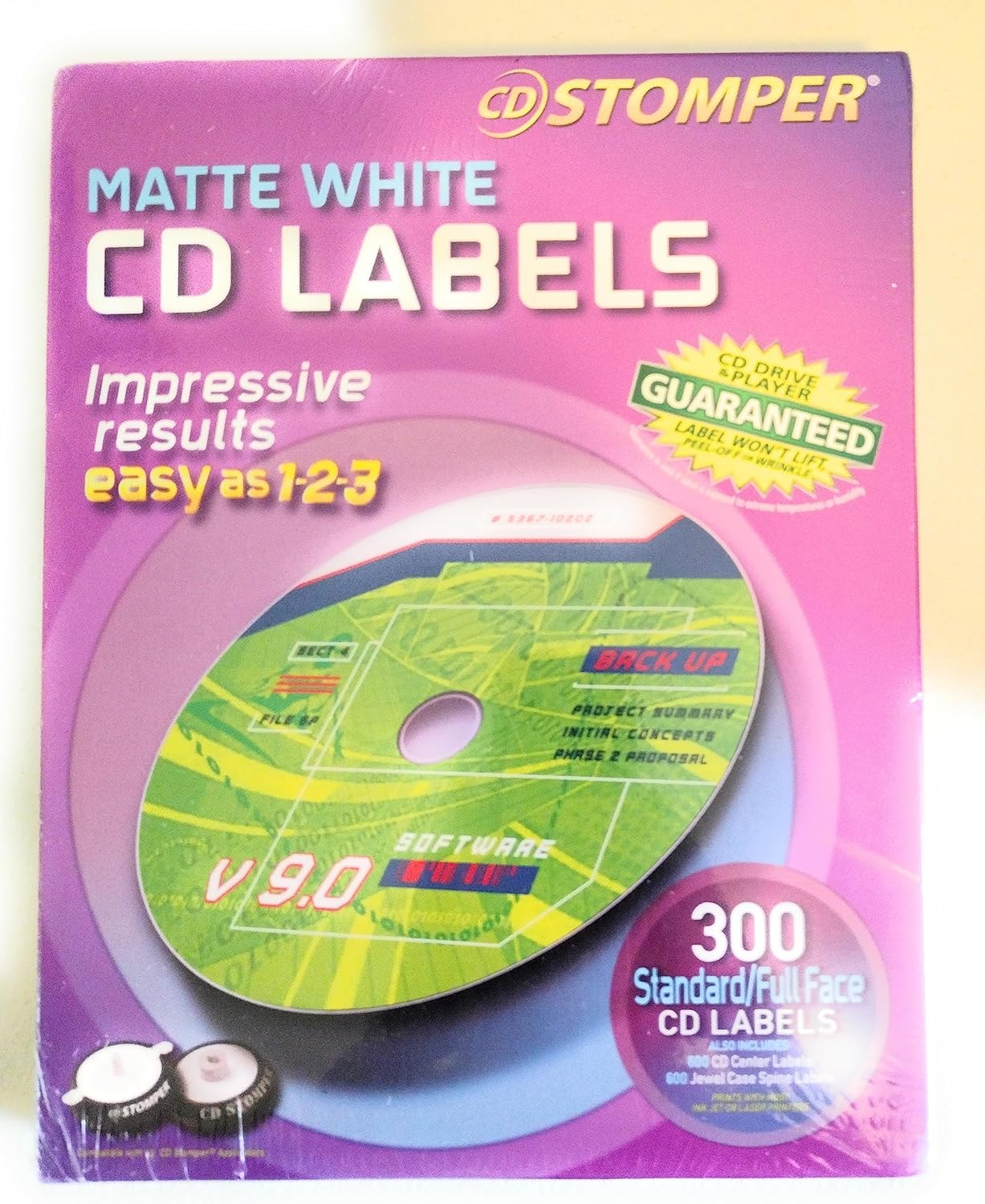 Avery 98122 Labels for use with CD Stomper CD/DVD Labeling System ...