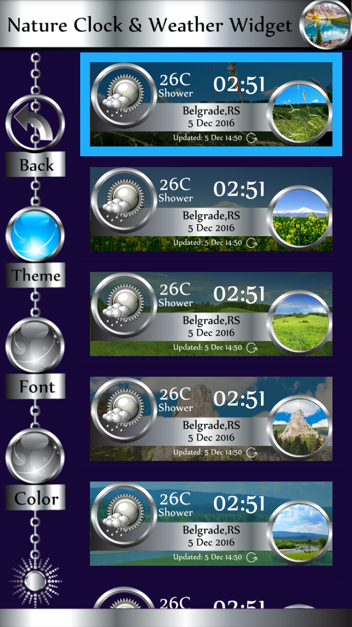 Nature Clock & Weather Widget - App on Amazon Appstore