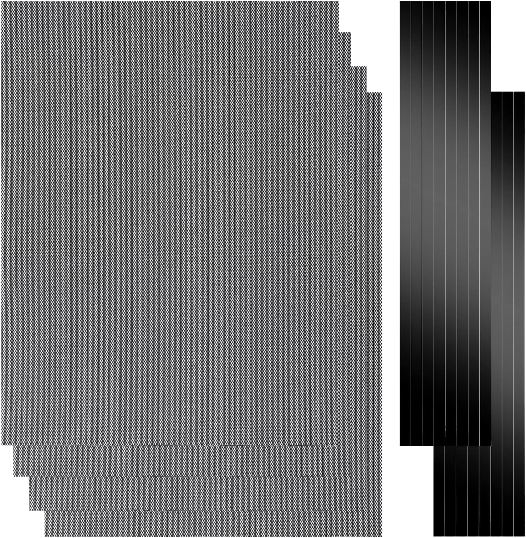 Amazon.com: [4 Pack] 400x300mm DIY PC Case Dust Filter, 1.2mm Hole, PVC ...