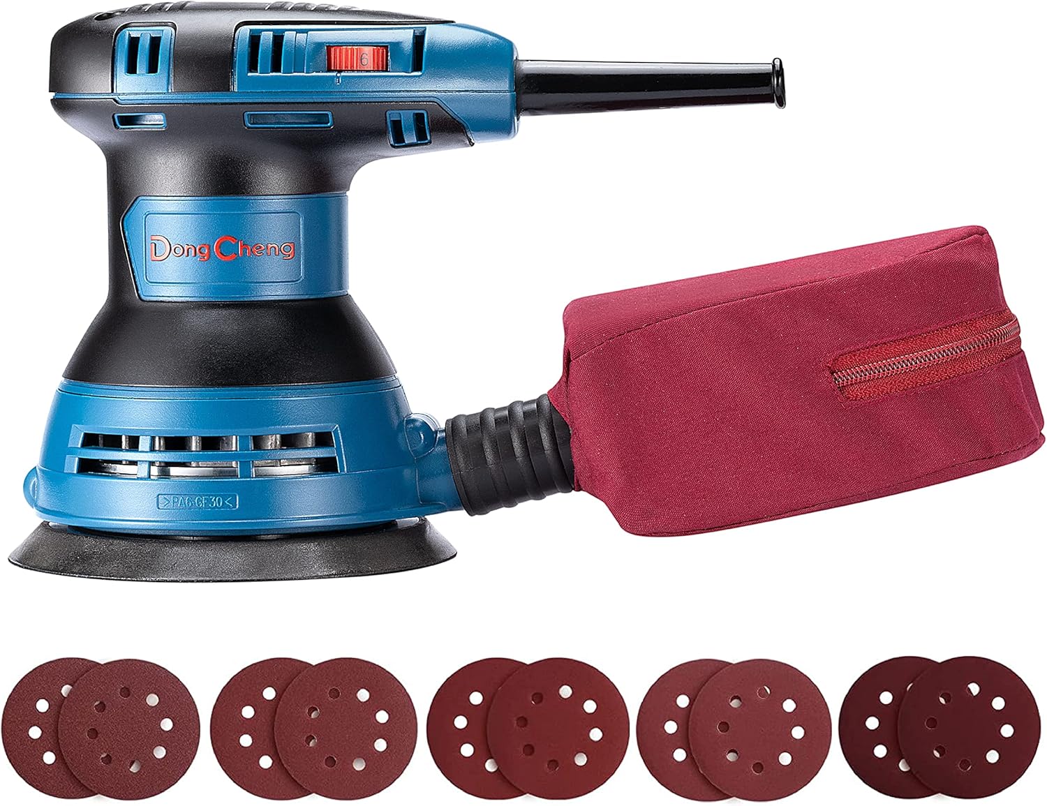 DongCheng 5‘’ Orbital Sander, 3 Amp Variable Speed Random Orbit Sander ...