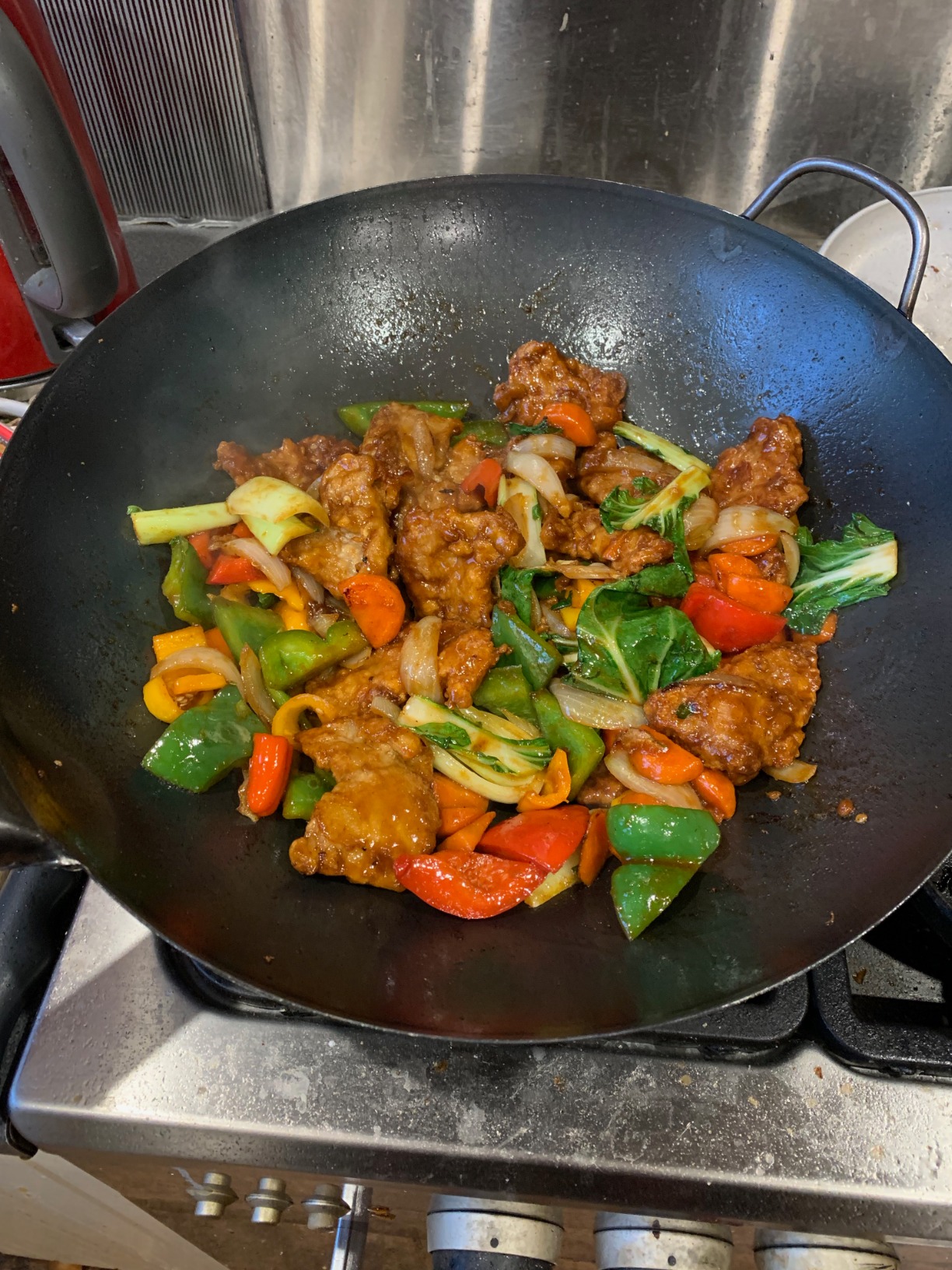 YOSUKATA Carbon Steel Wok Pan - 14"/36 cm Woks and Stir Fry Pans ...