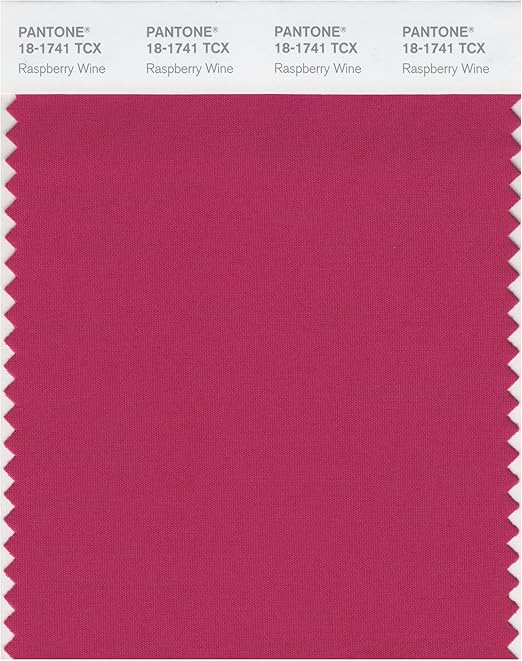 PANTONE Smart 18-1741X Color Swatch Card, Raspberry Wine - House Paint ...
