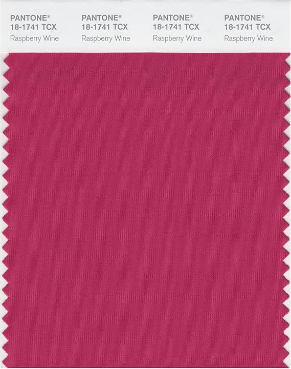 PANTONE Smart 18-1741X Color Swatch Card, Raspberry Wine - House Paint ...