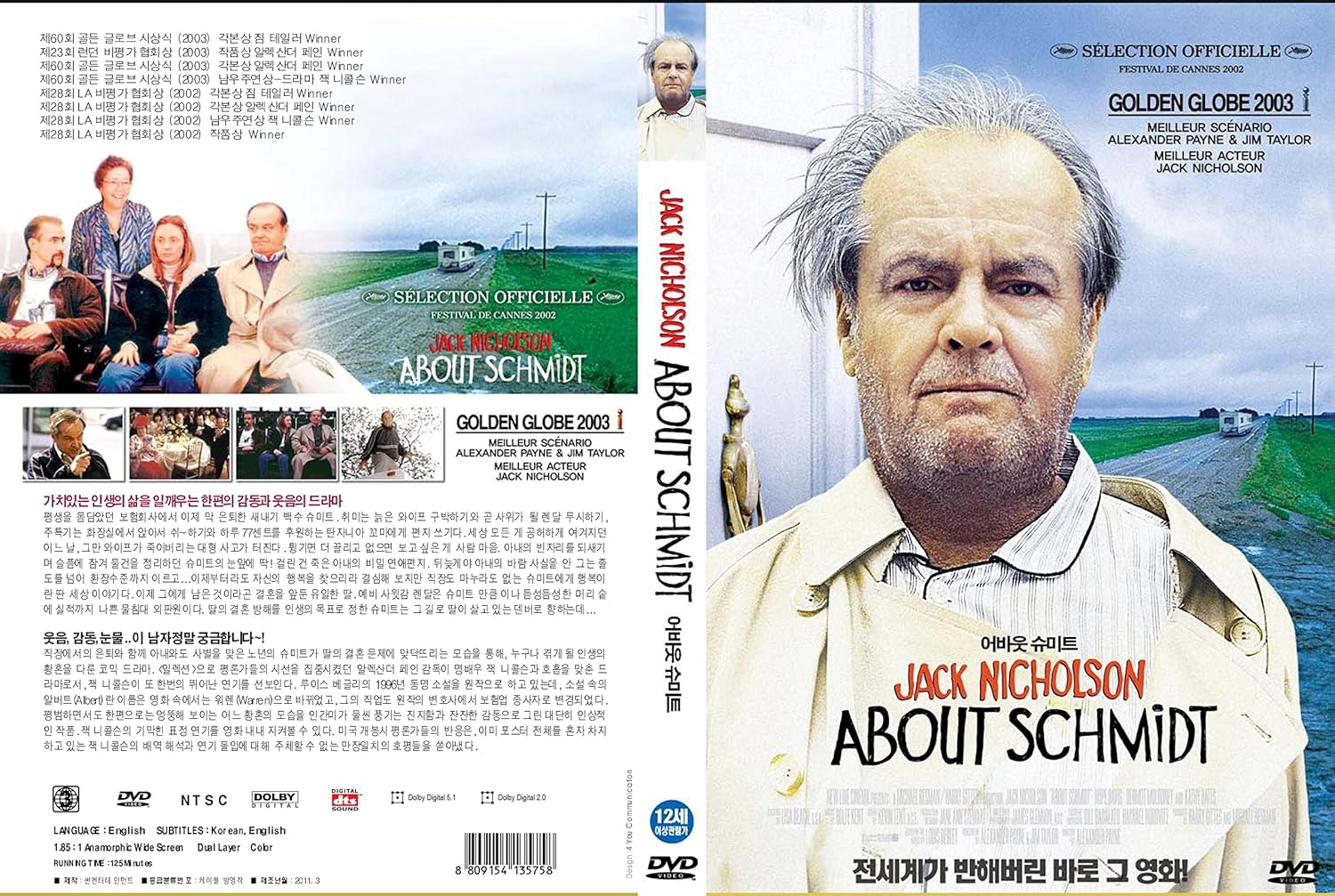About Schmidt (2002) All Region: Amazon.ca: Jack Nicholson, Hope Davis, Dermot Mulroney ...