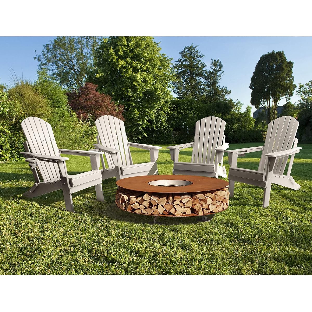 $44/mo - Finance FUNBERRY Folding Adirondack Chair Set of 4, All ...