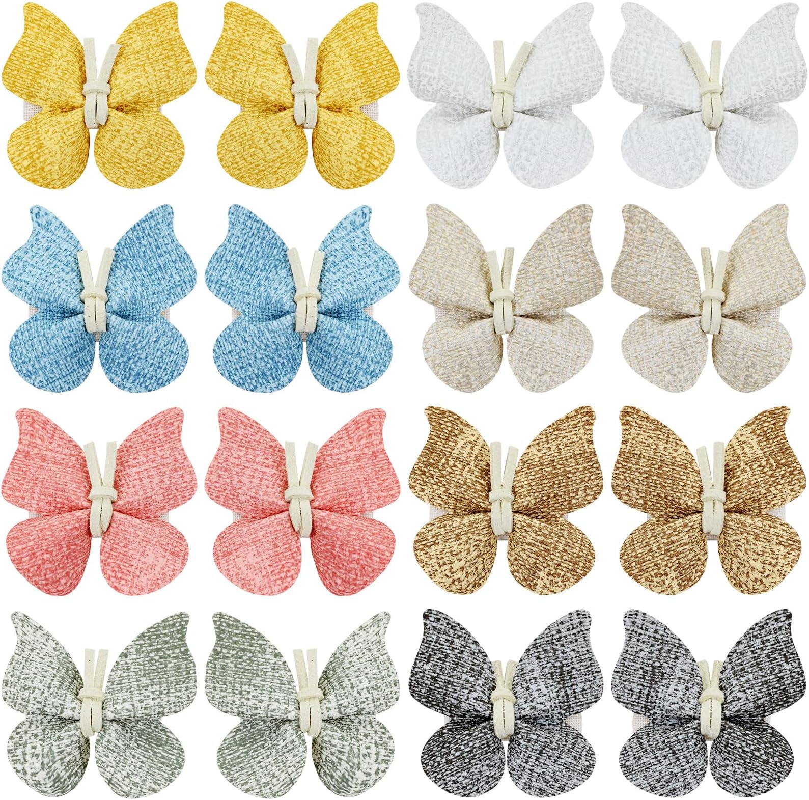 Amazon.com: Elesa Miracle 20pcs Baby Girl Butterfly Hair Clips Toddlers ...