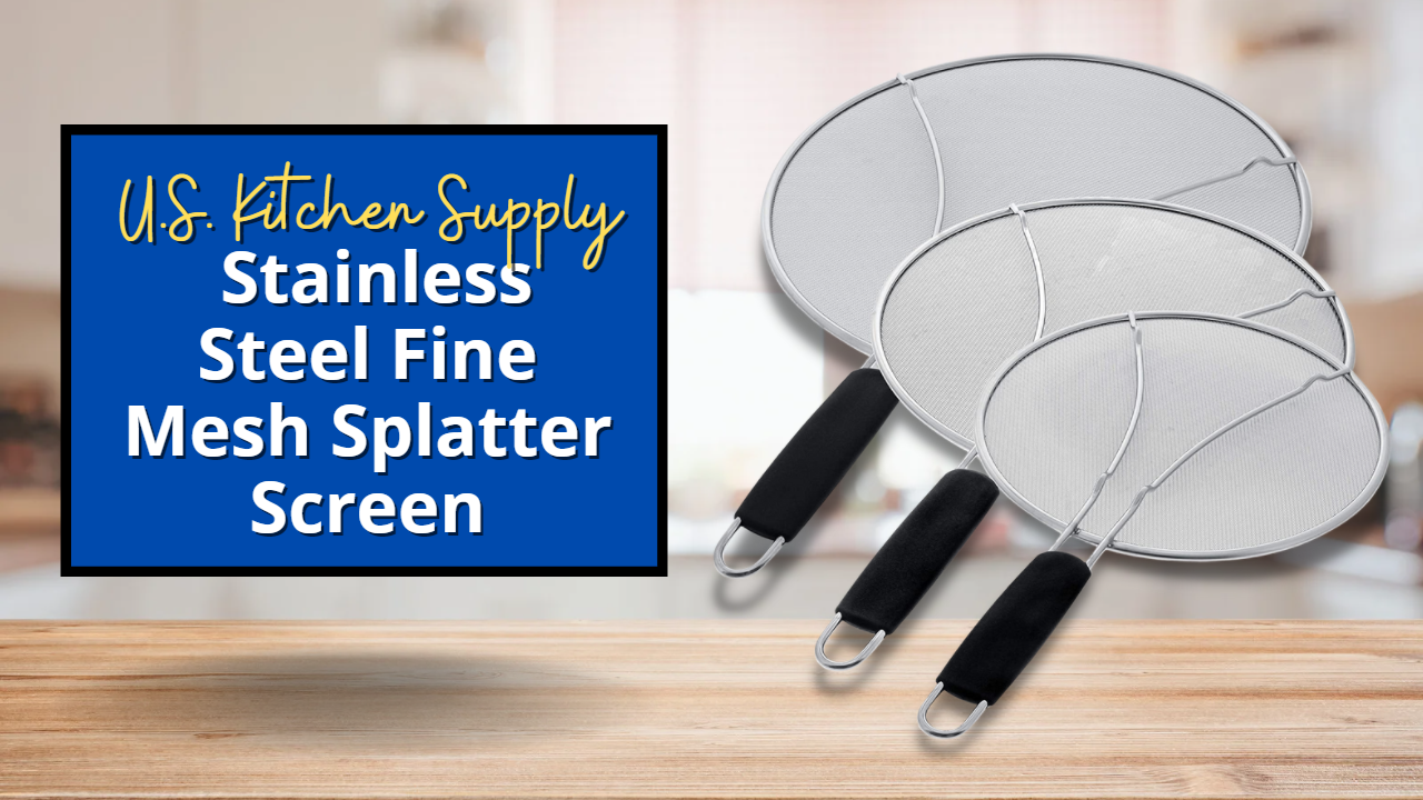 Watch Stainless Steel Fine Mesh Splatter Screens on Amazon Live