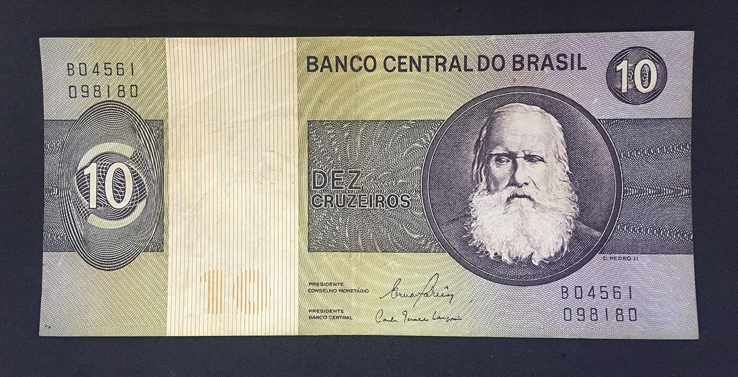 Nota Cédula 10 Dez Cruzeiros 1970 : Amazon.com.br: Brinquedos e Jogos