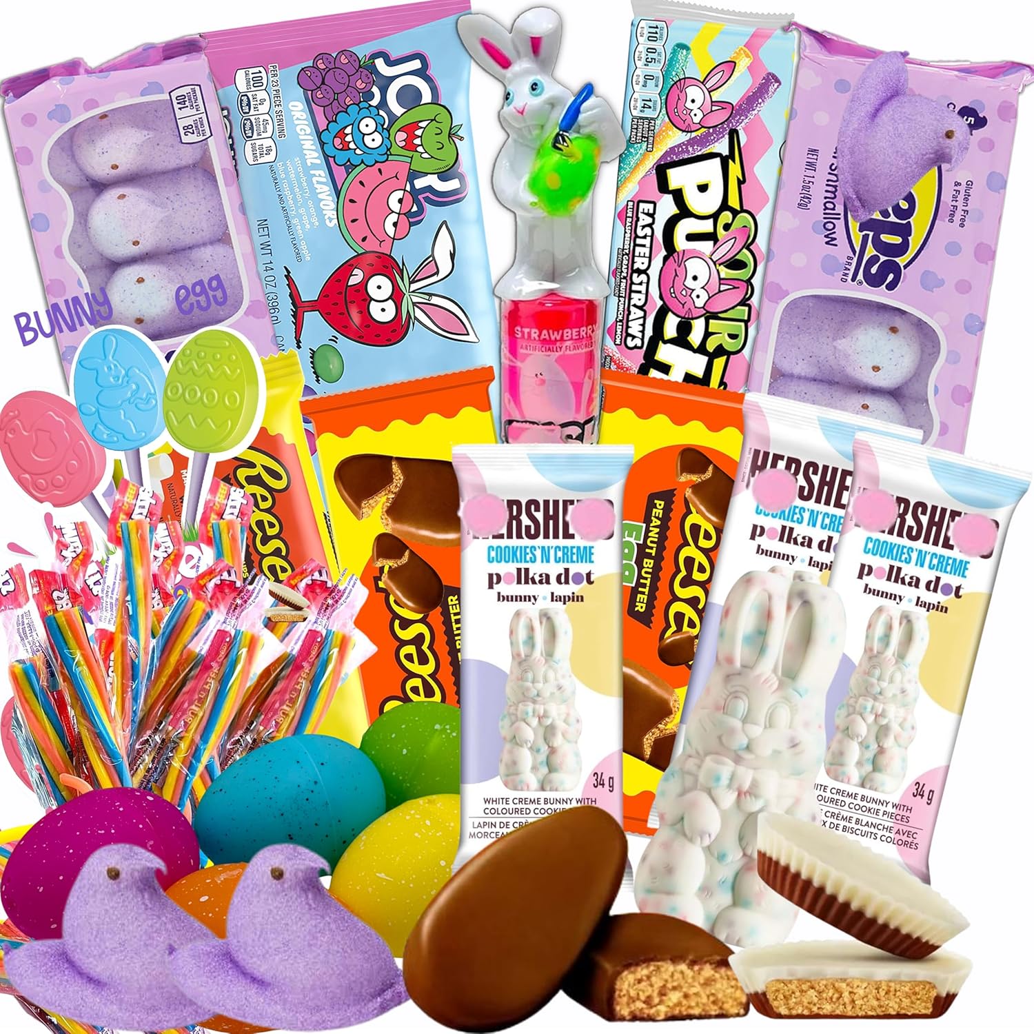 Amazon.com : Filled Easter Baskets for Kids, 35 Count Treats Assortment ...