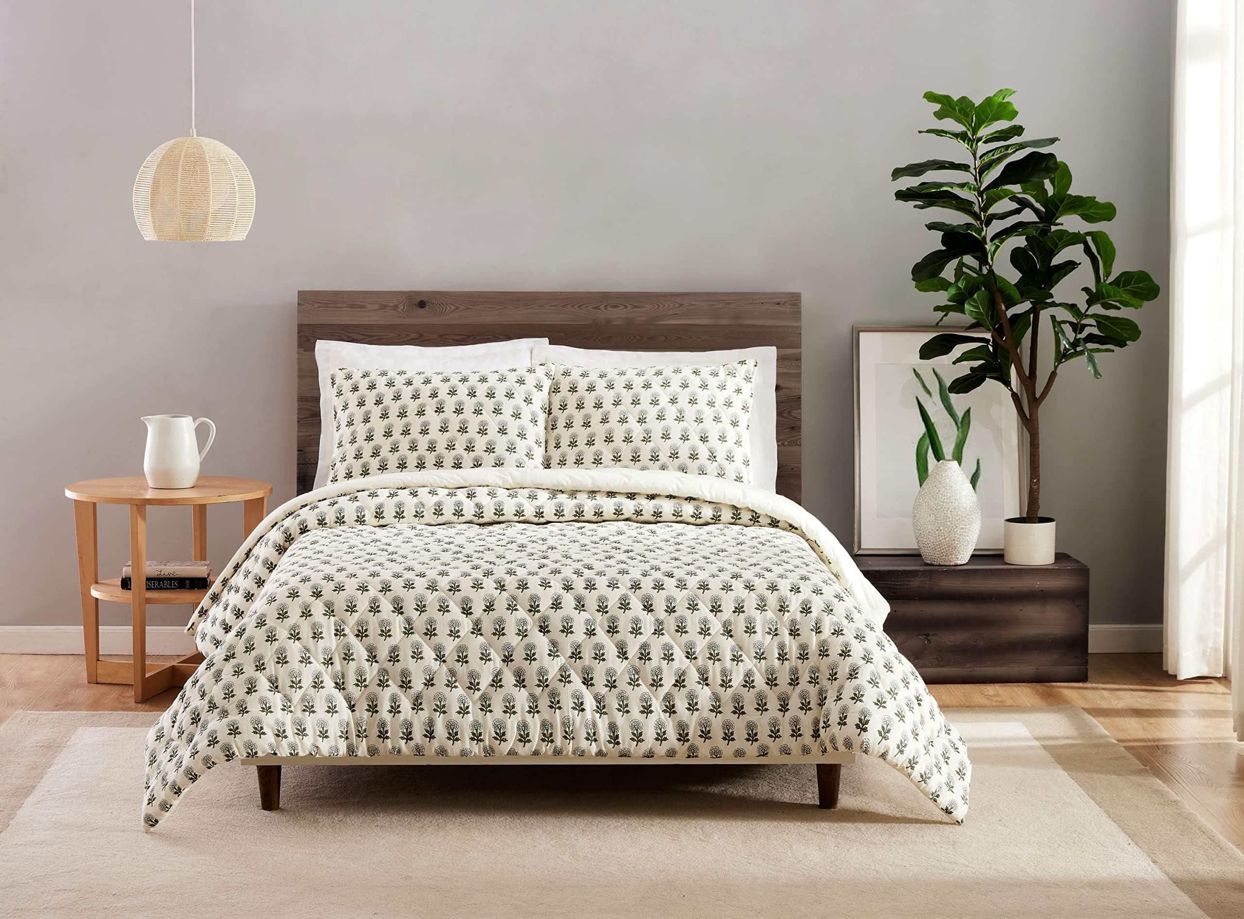 Amazon.com: Laurel & Mayfair Gwyn 3-Piece Bedding Set, Lightweight ...