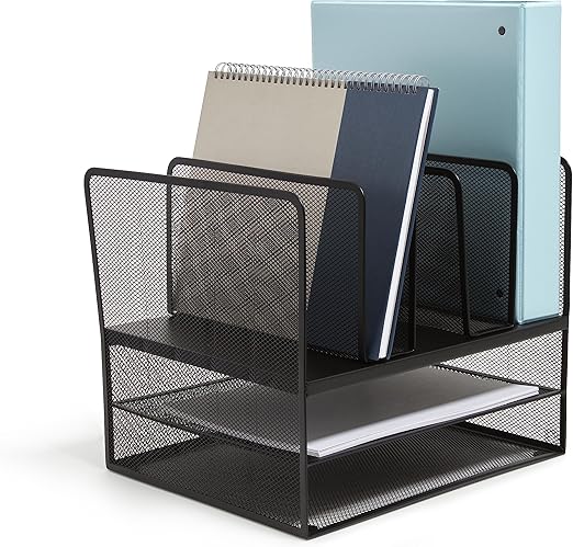 Amazon.com: TRU RED Wire Mesh File Organizer, 7‑Compartment, Matte ...