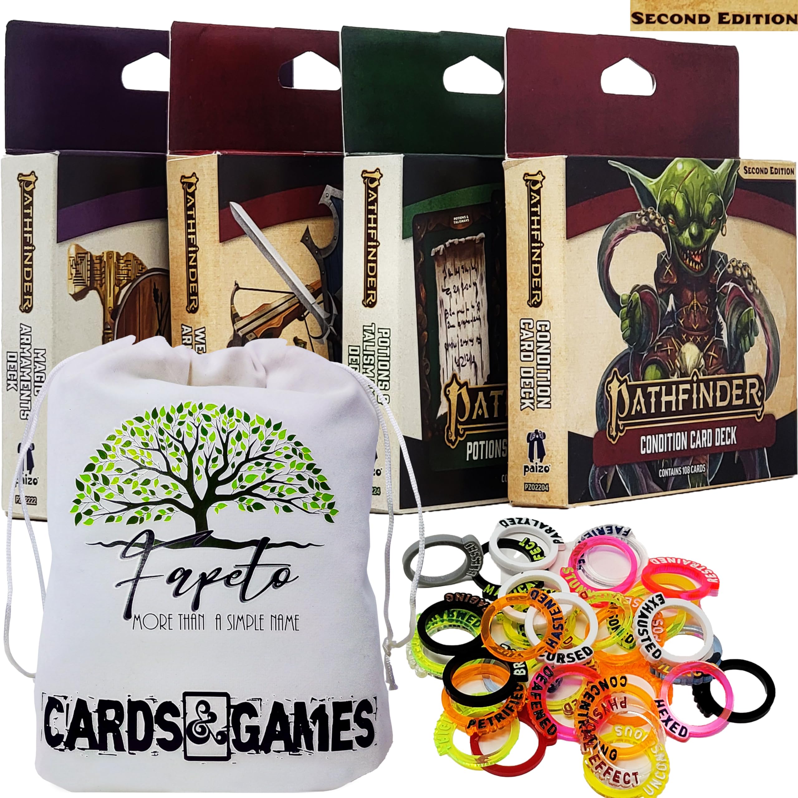 Amazon.com: Pathfinder Condition Cards, Weapons & Armor, Magic ...