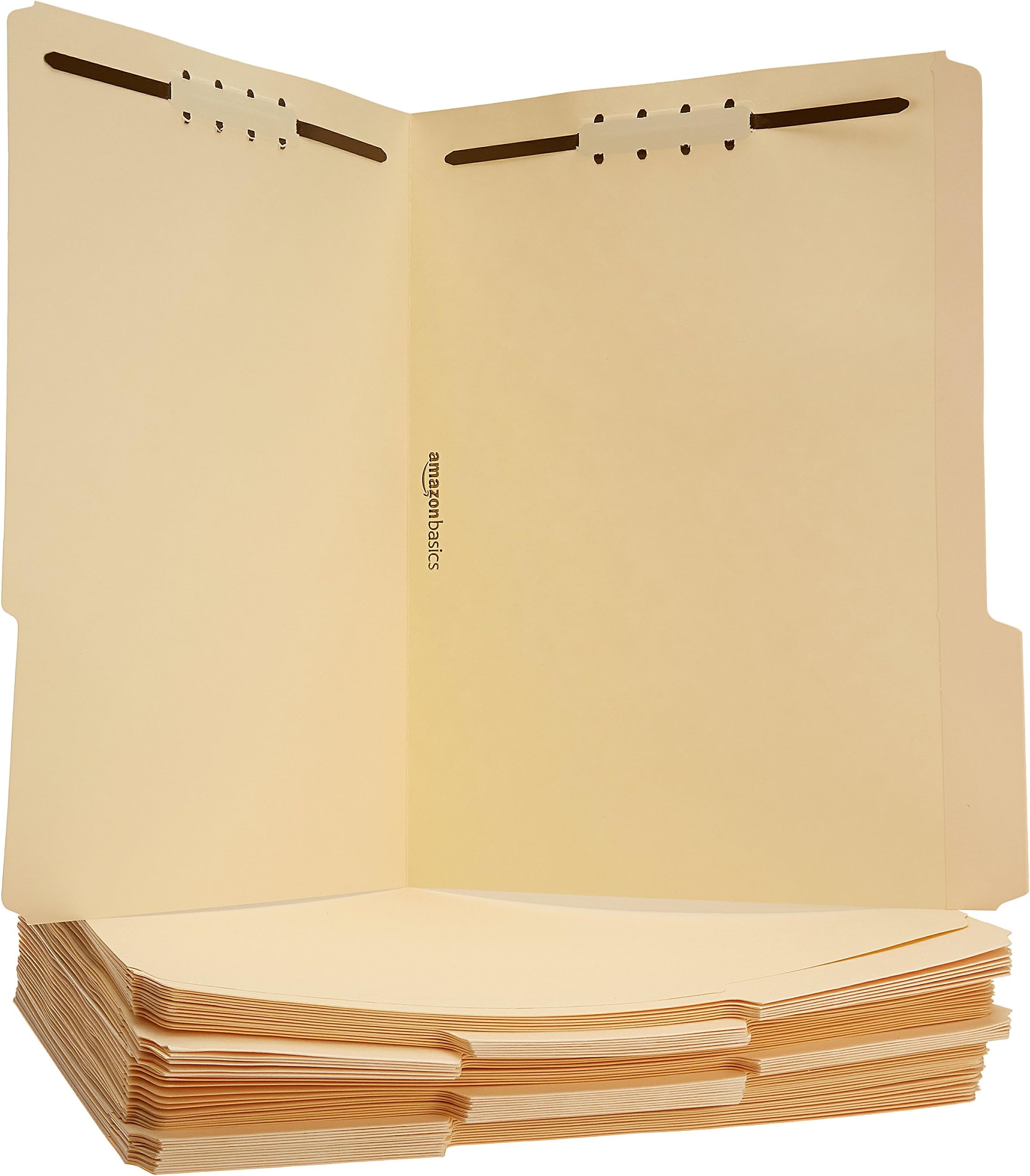 AmazonBasics Manila File Folders with Fasteners - Letter Size, 50-Pack ...