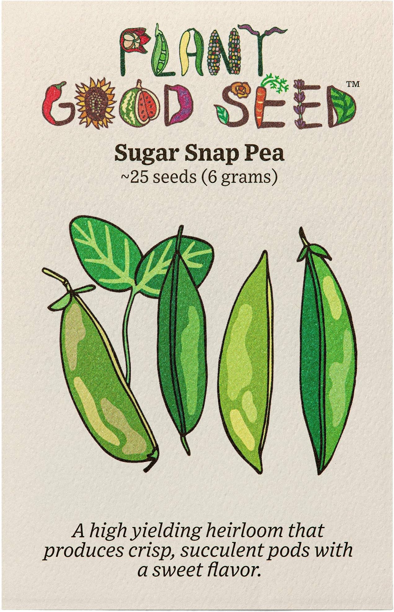 Amazon.com : Organic Snap Pea Seeds (Sugar Daddy) - Approx 75 Seeds ...